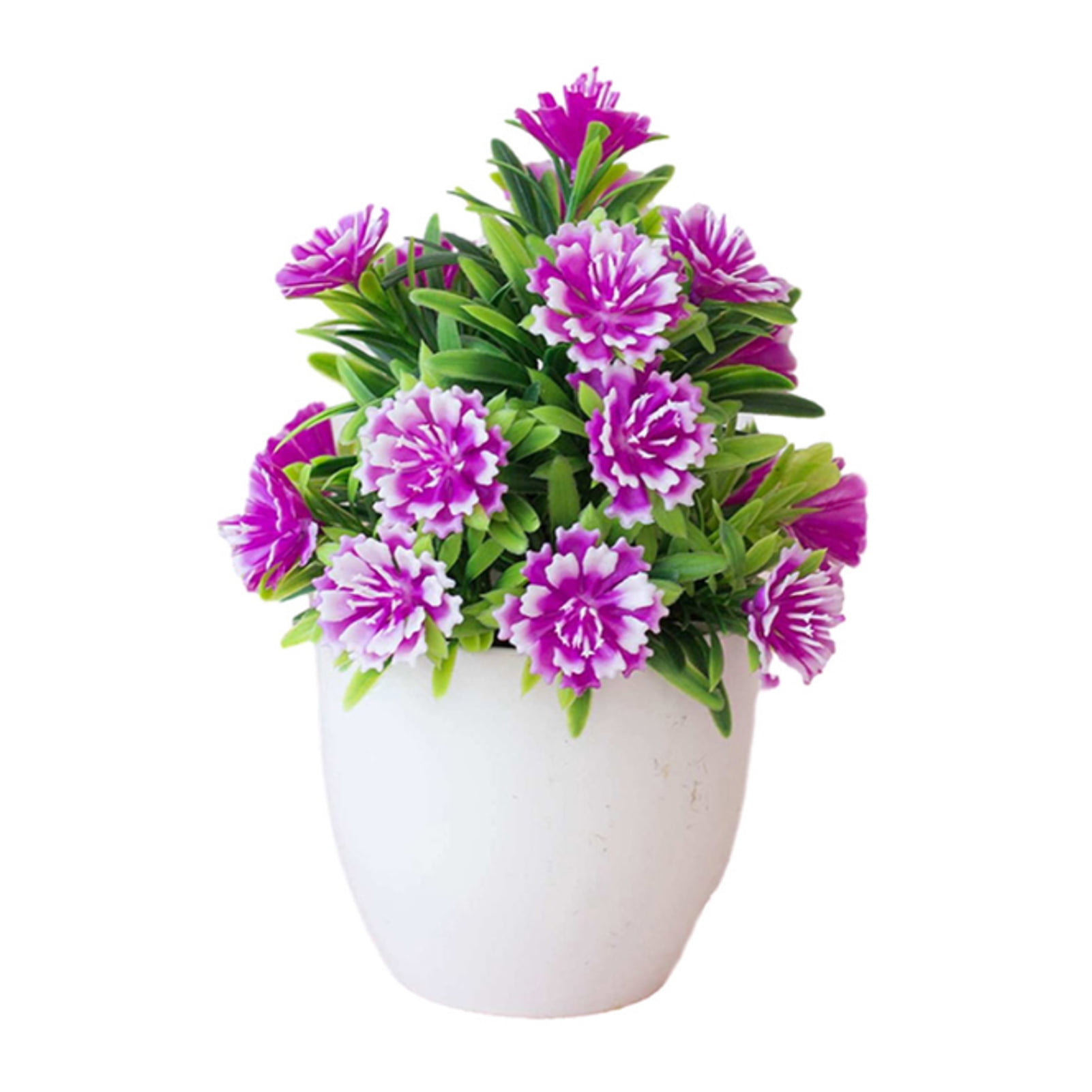 Artificial Plants & Flowers - Multi-Colored Faux Plant in Rustic Pots ...