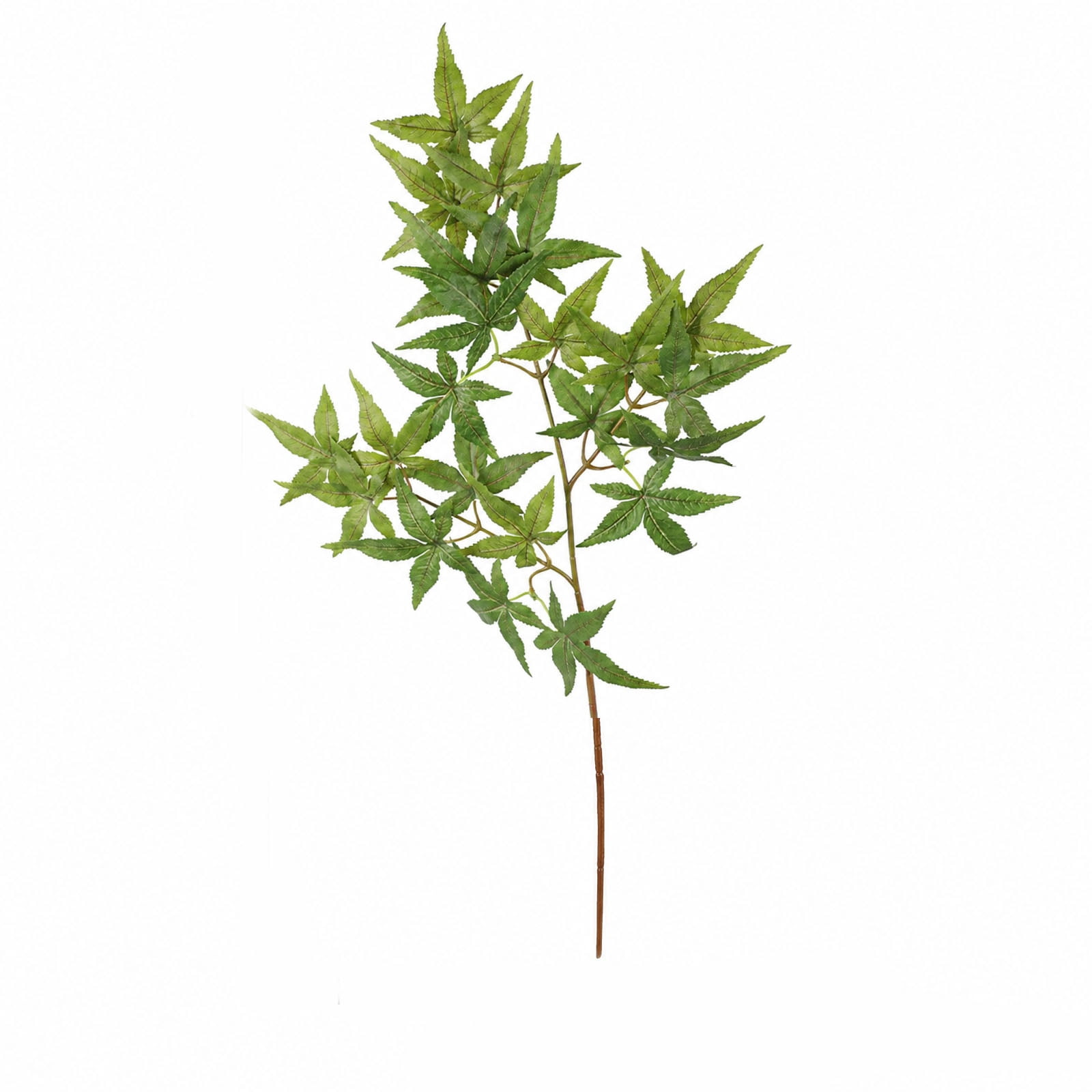 Artificial Plants Indoor,UV Resistant Green Maple Stems Fake Plants ...