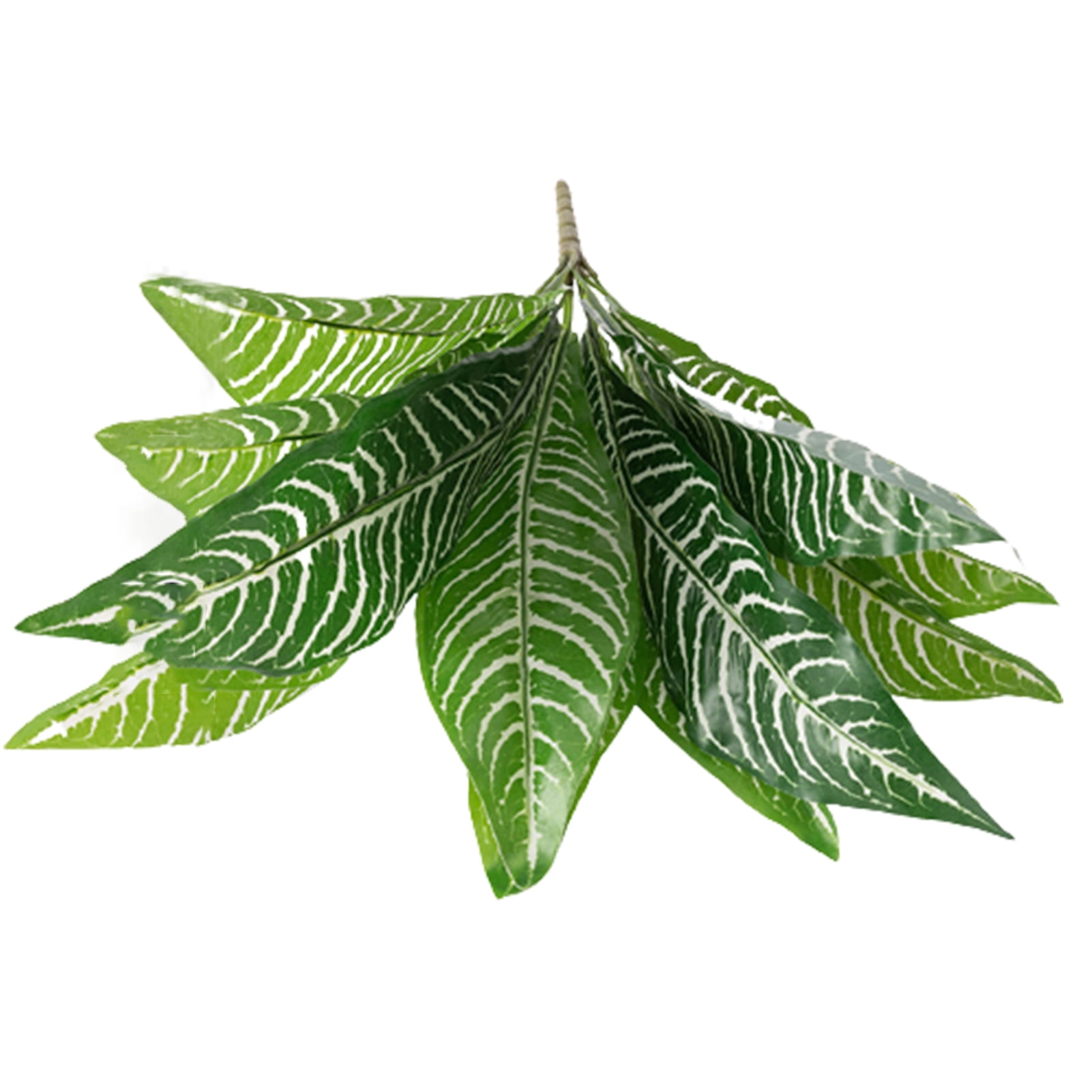 Artificial Plants Leaves Faux Turtle Leaf Fake Tropical Large Palm Tree ...