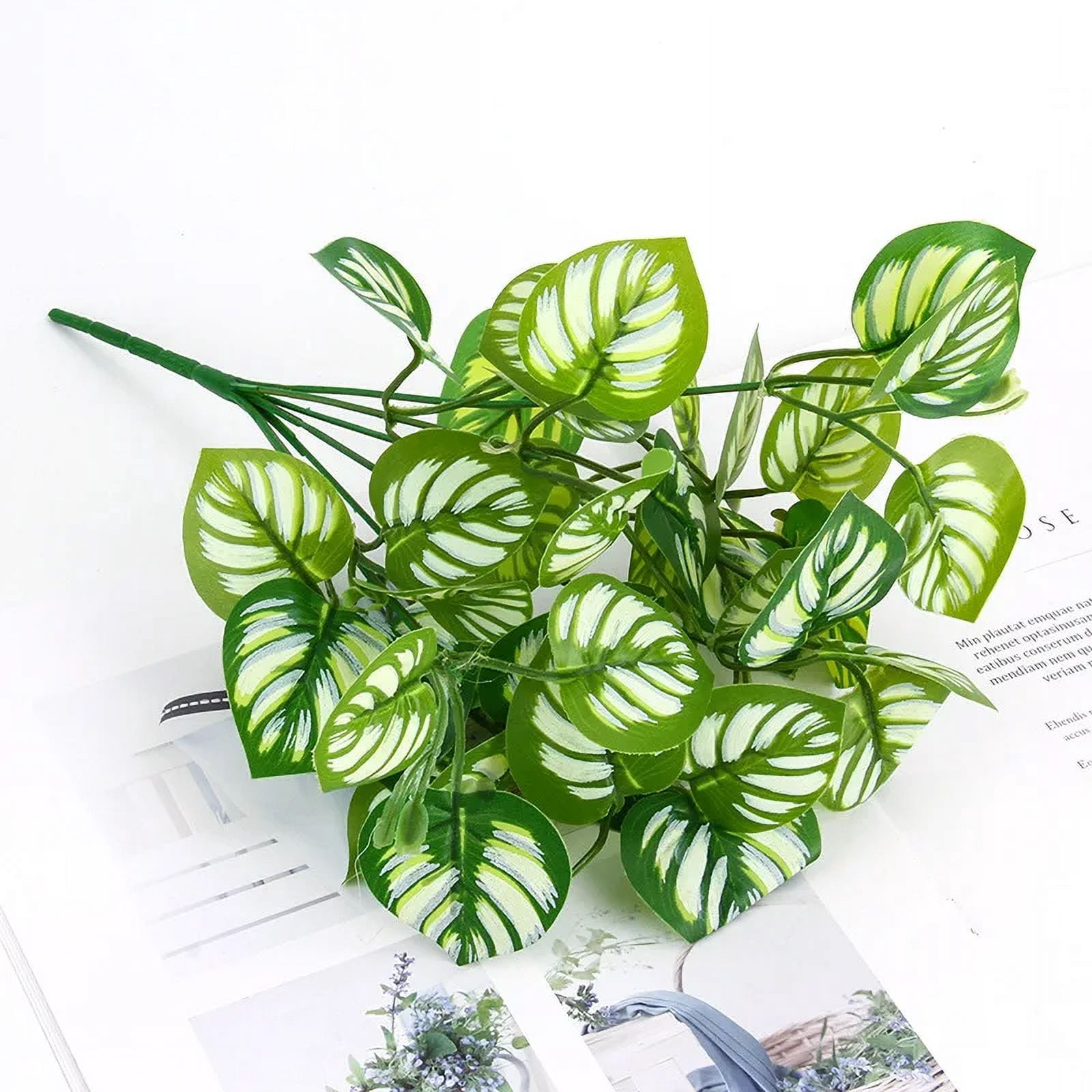 Artificial Plants Leaves Silk Tortoiseshell Leaf Dieffenbough Fake ...