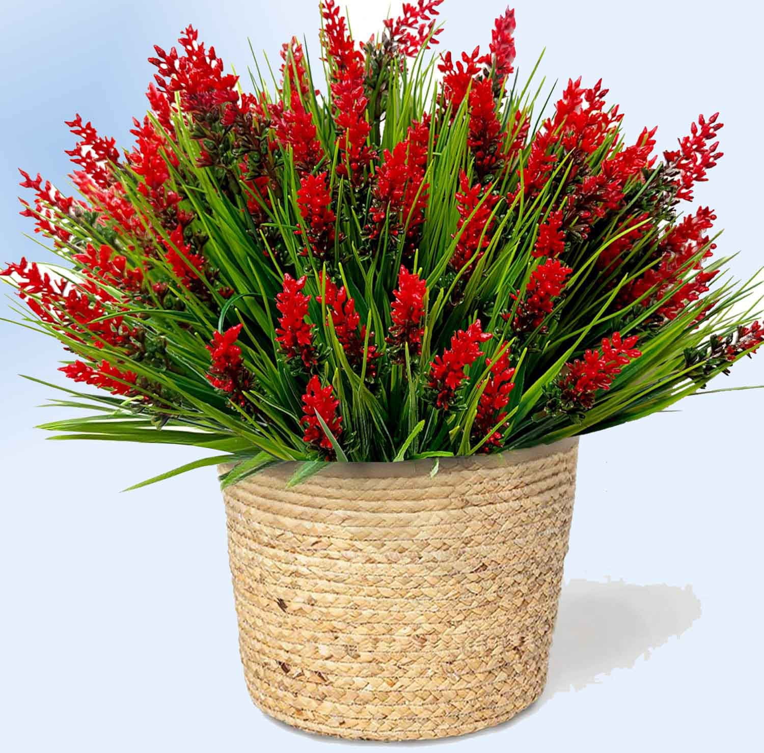 Artificial Plants Outdoor Fake Monkey Grass UV Resistant Faux Plants No ...