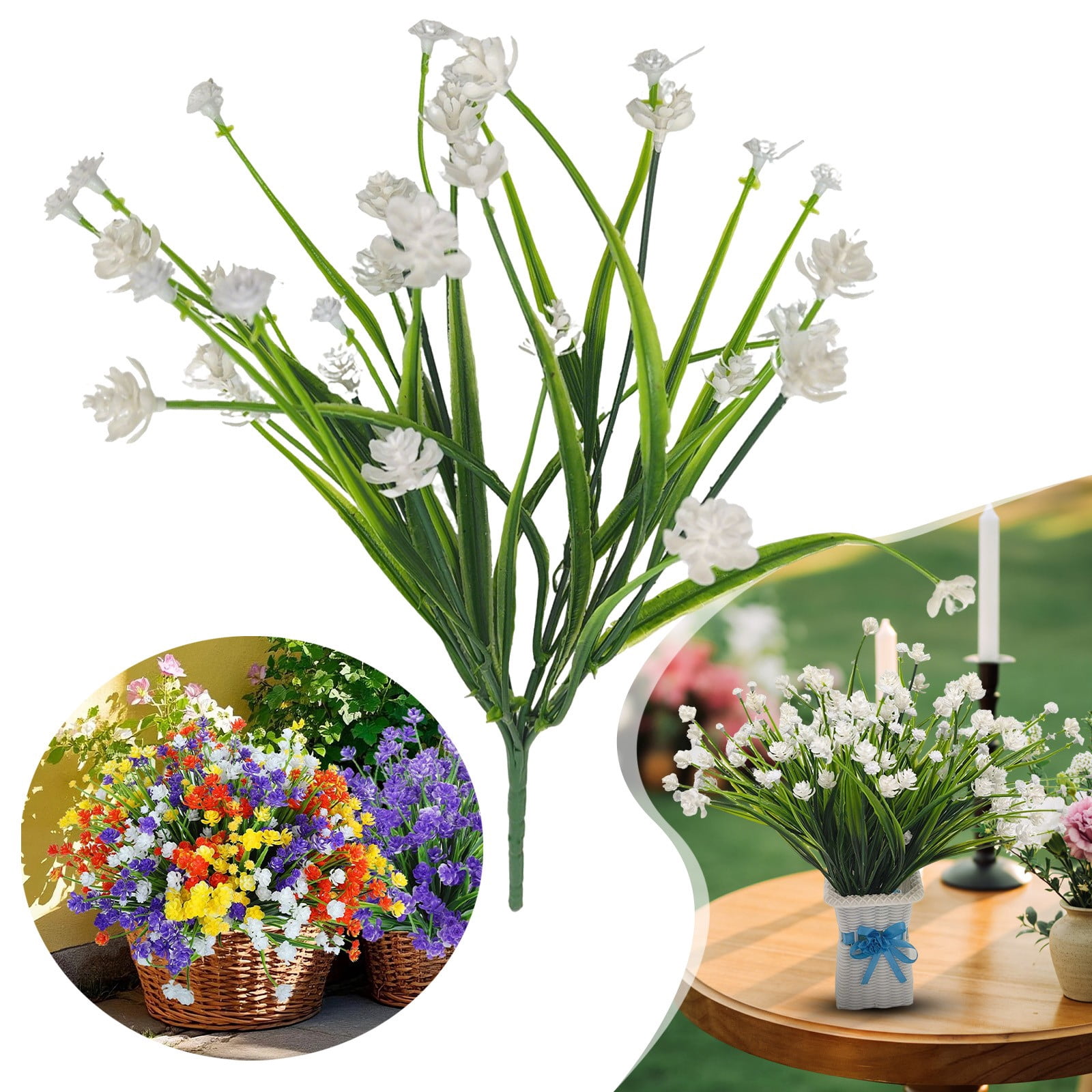 Artificial Plants Outdoor Flowers Realistic Look & Maintenance Free For ...