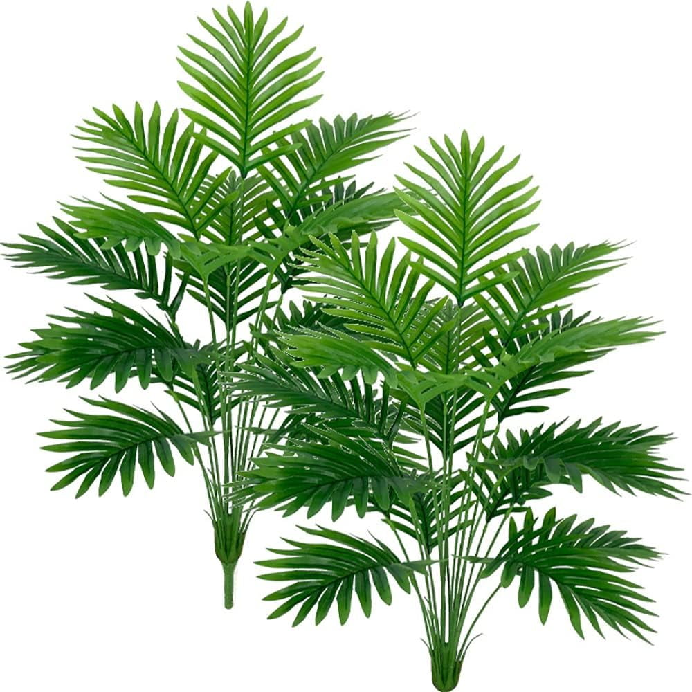 Artificial Plants Palm Leaves Faux Fake Tropical Large Palm Tree Leaves ...