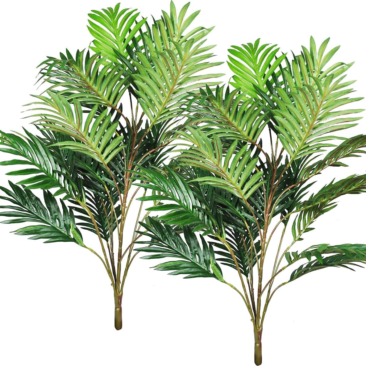 Artificial Plants Palm Leaves Green Greenery Tree Faux Fake Tropical ...