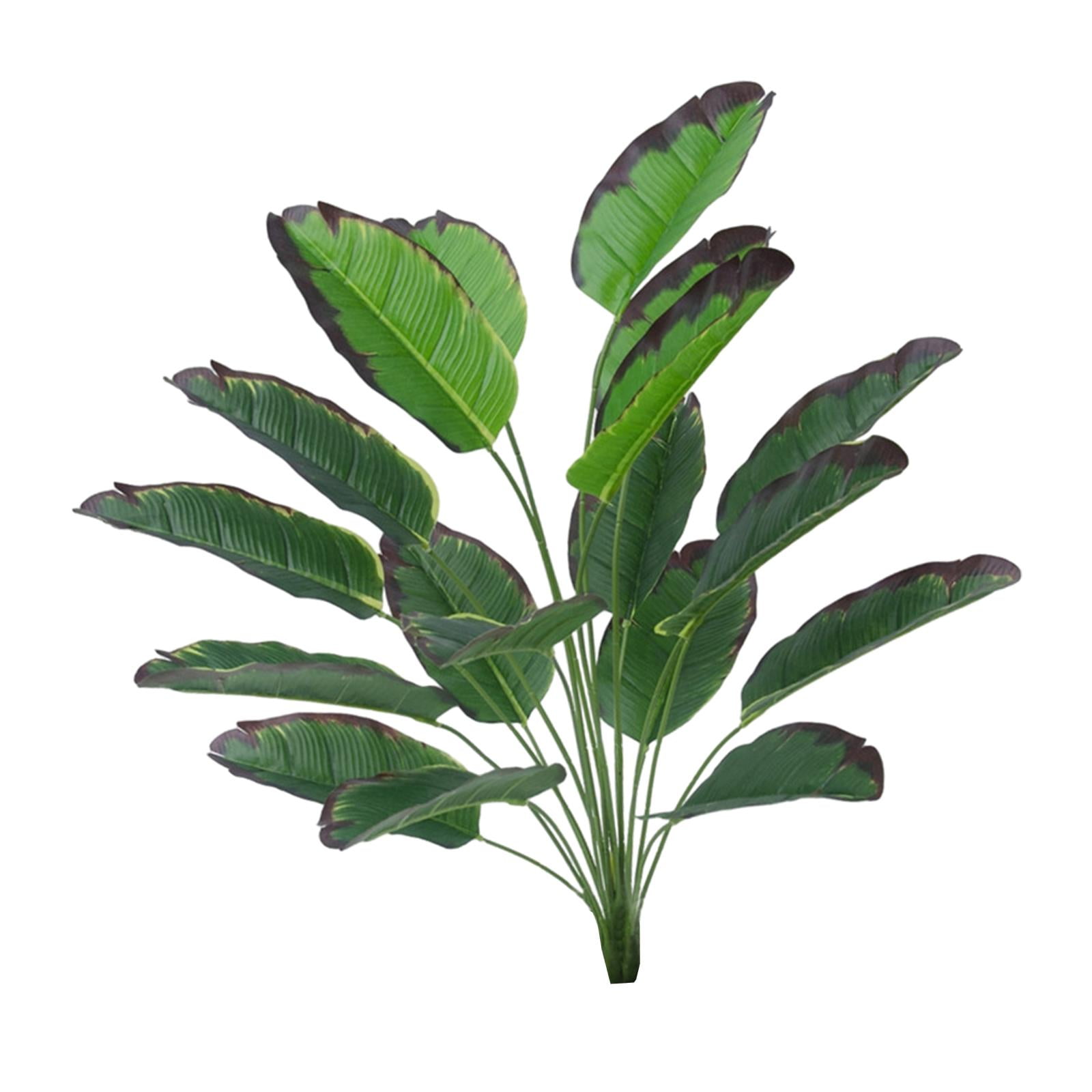 Artificial Plants Simulated Green Plants Outside Desktop Indoor Fake Banana Tree Leaves ...