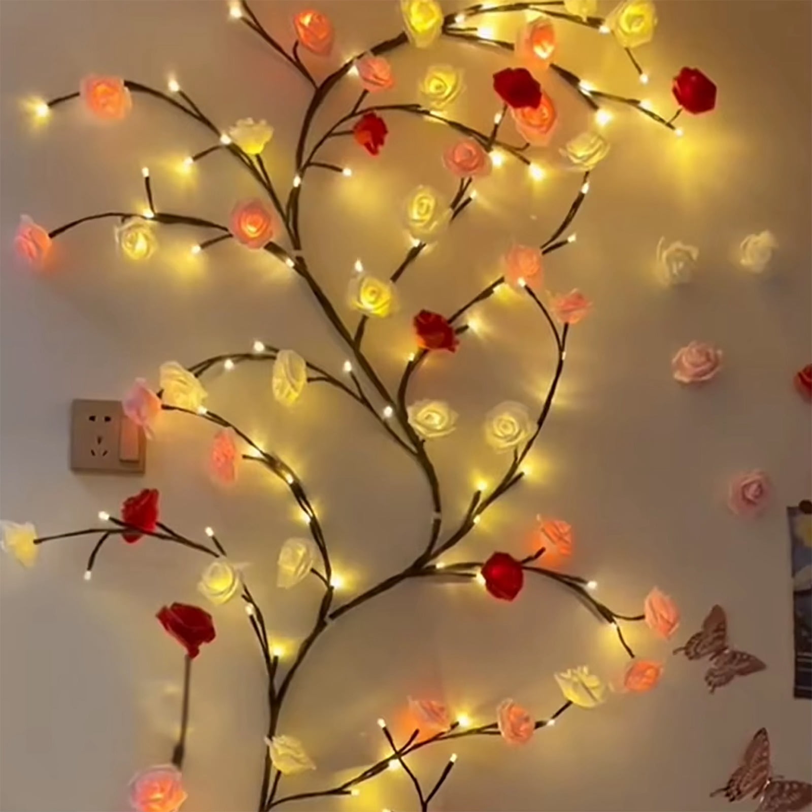 Artificial Plants Tree Branches LED Tree Branch Lights Vine Lights for ...