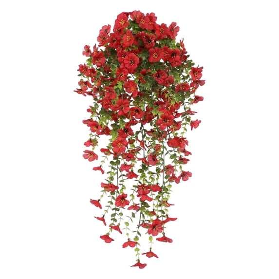 Artificial Plastic Flowers, 45 Mesh Faux Greenery for Home Decor ...