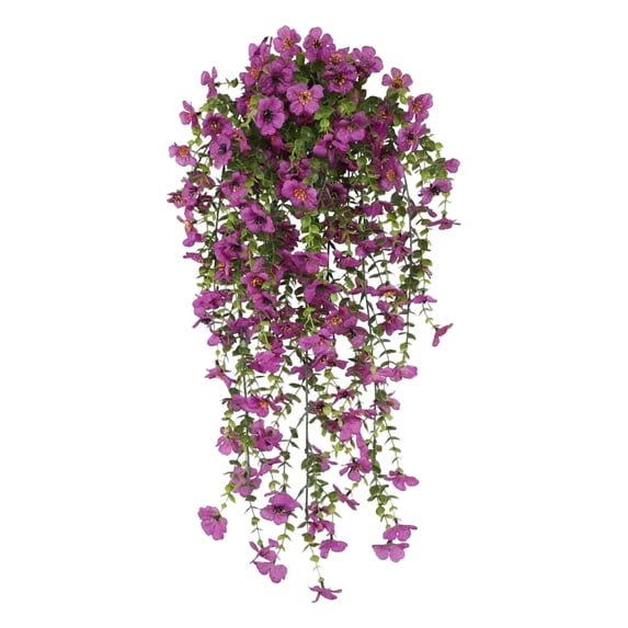 Artificial Plastic Flowers, 45 Mesh Faux Greenery for Home Decor ...