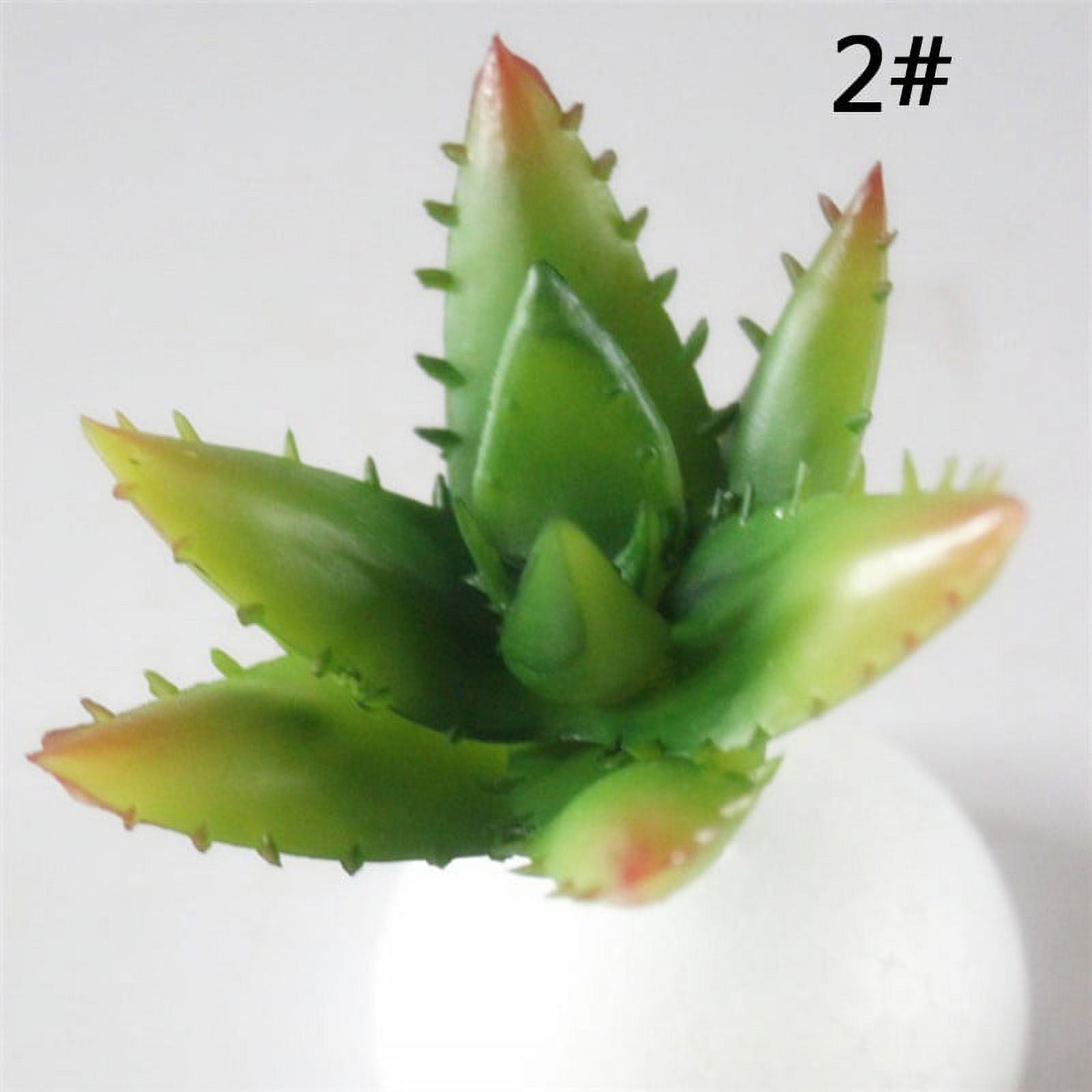 Artificial Plastic Succulent Plant Cactus Echeveria Flower Home Office ...