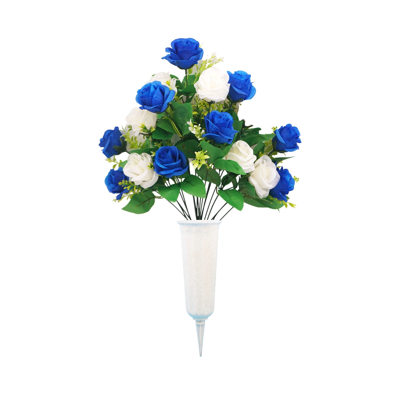 Artificial Pomegranate Rose Bouquet for Cemetery Decoration, Memorial ...