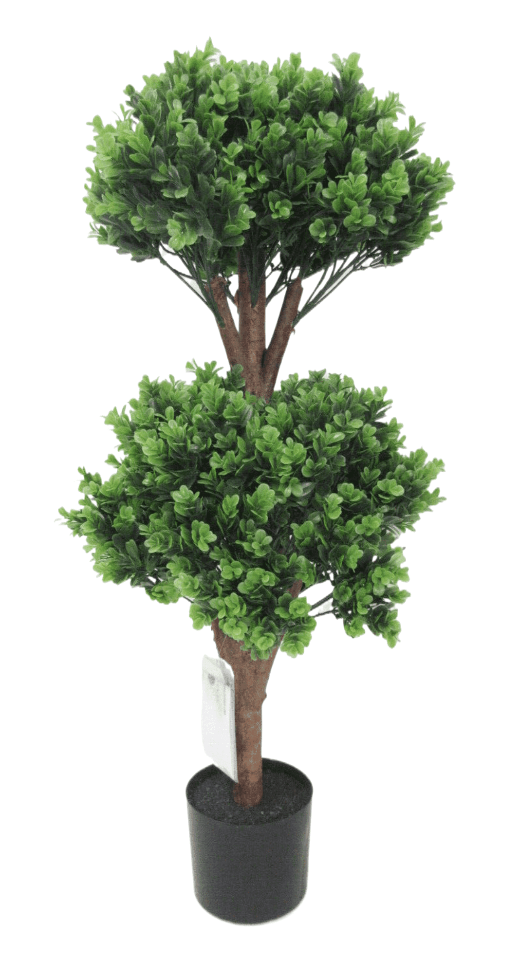 Artificial Potted Boxwood Double Ball Topiary 35in - Walmart.com