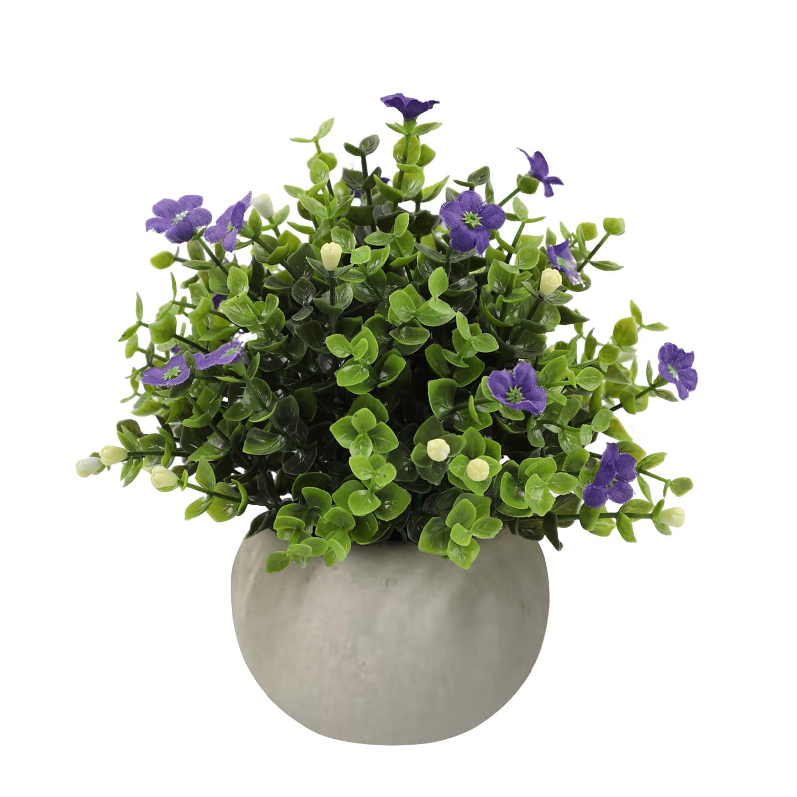 Artificial Potted Floral Arrangement Lifelike Faux Bloom Plant In ...