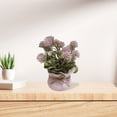 Artificial Potted Flower Fake Plant Decor Mini Simulation Floral ...