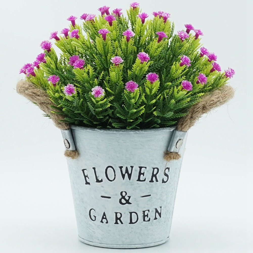 Artificial Potted Flower Simulation Potted Plant Home Office Decor ...
