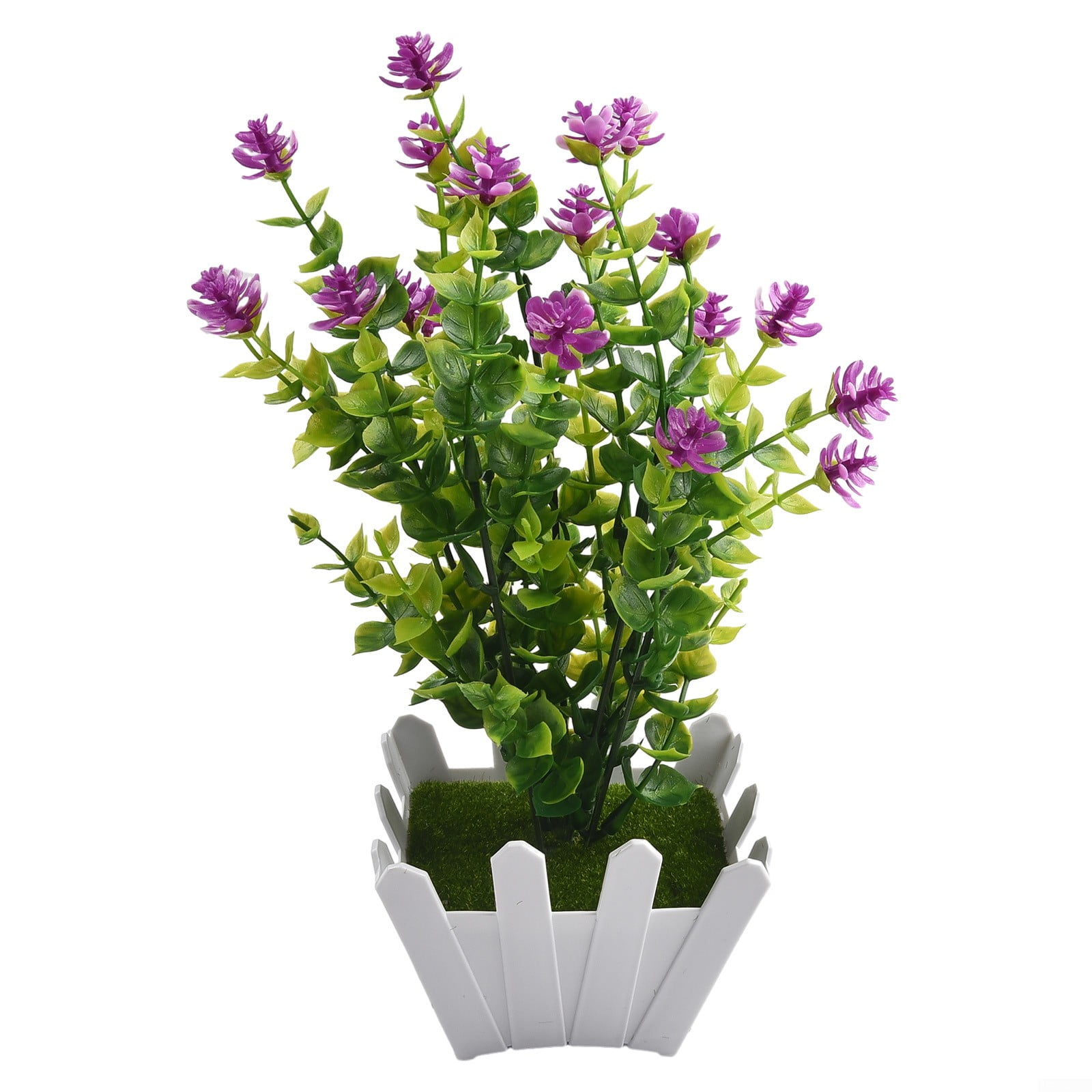 Artificial Potted Flowers Fake False Plants Outdoor Garden Home In Pot ...