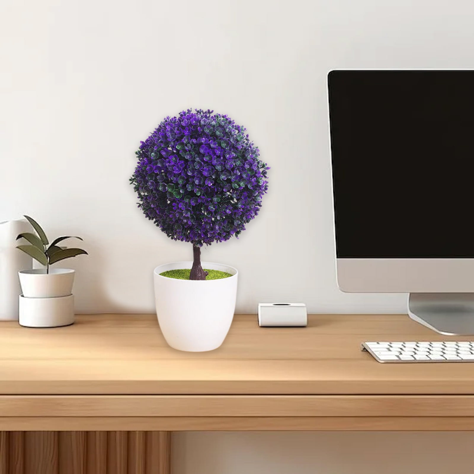 Artificial Potted Plant 15" Tall Plastic Flower Arrangement Realistic ...