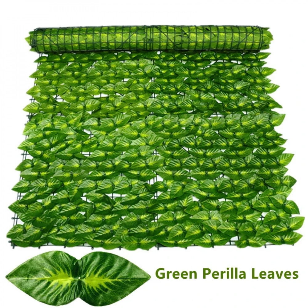 Artificial Privacy Fence Screen Faux Ivy Leaf Hedges 200/100cm Long ...