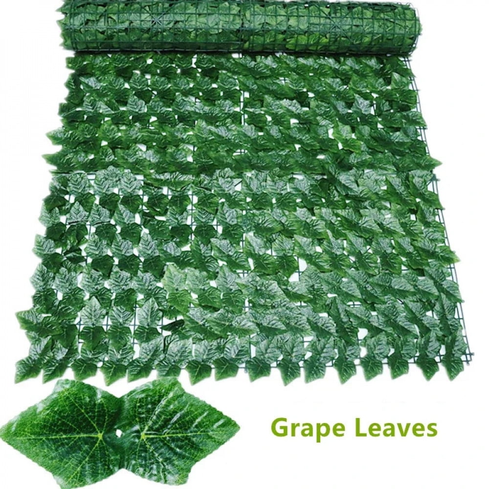 Artificial Privacy Fence Screen Faux Ivy Leaf Hedges 200/100cm Long ...