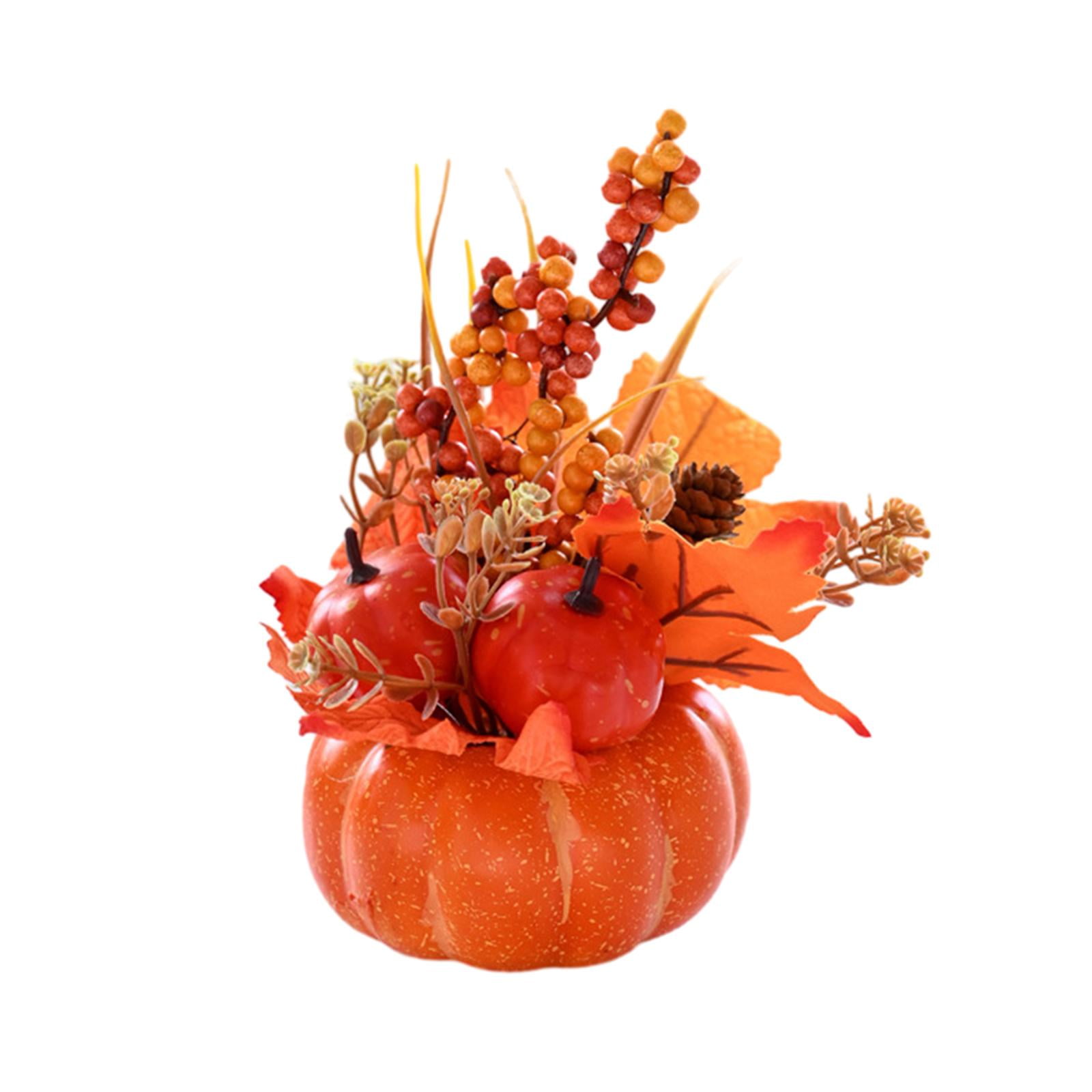 Artificial Pumpkin Flower Fall Pumpkin Centerpiece Photo Props ...