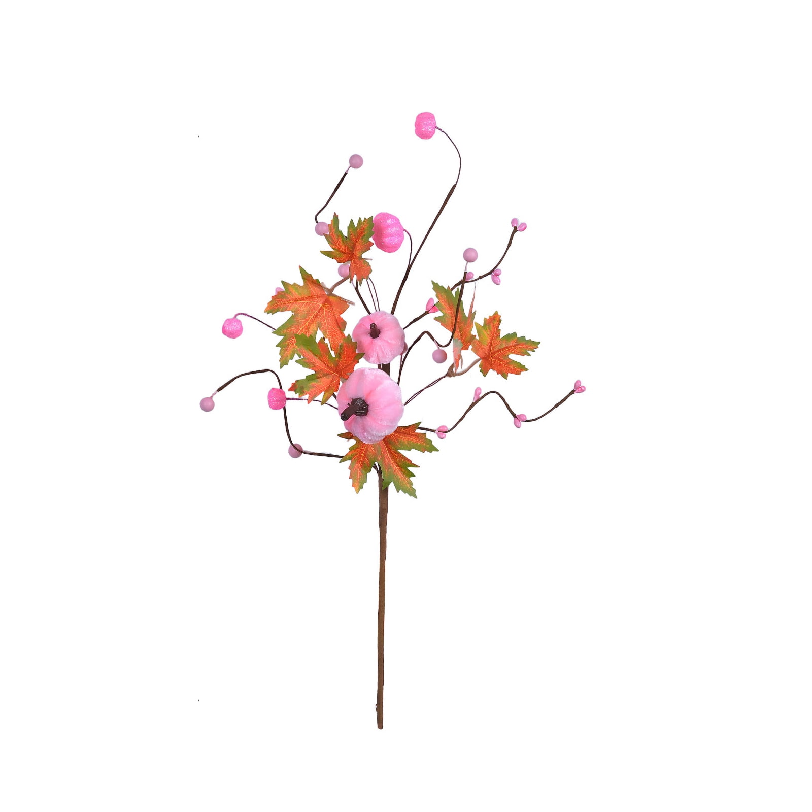 Artificial Pumpkin Leaves Decor - Realistic Fall Foliage Cuttings with ...
