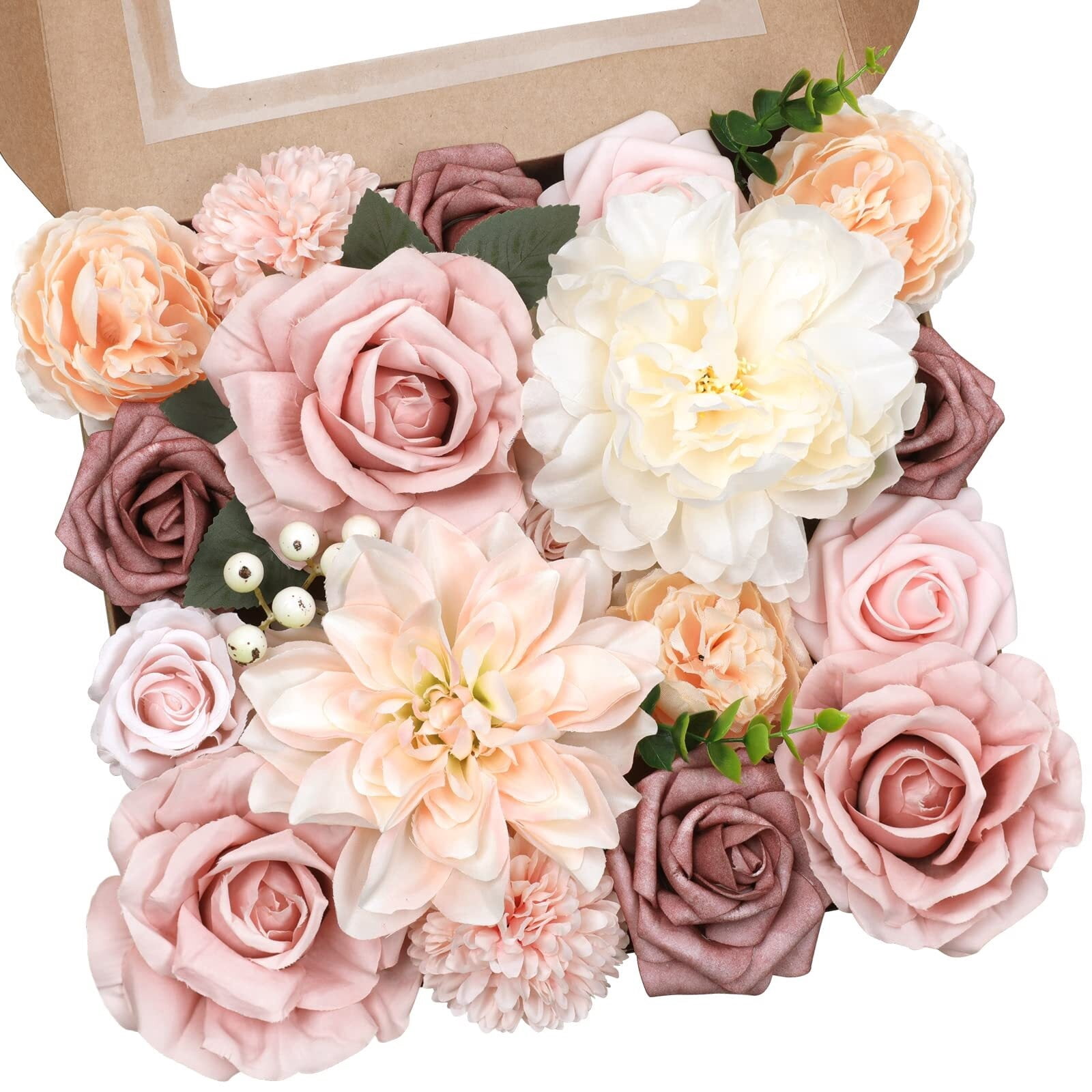 Artificial Purple Flowers Combo Silk Mix Peony Rose Hydrangea Fake ...