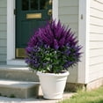 Artificial Purple Lavender Ground Plug Patio Decor Lifelike Artificial ...