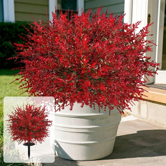 Artificial Purple Lavenders Ground Plug Patio Decor - 20.87in Lifelike ...
