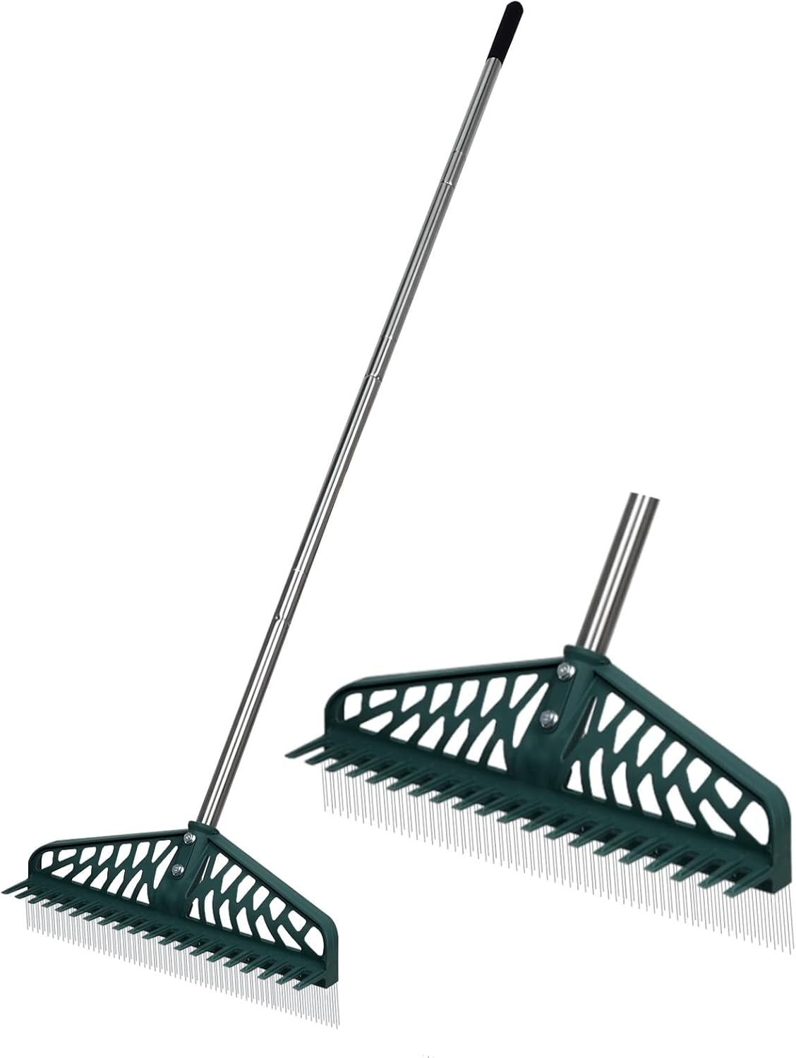 Artificial Rake, Double Sided Garden Hand Broom Rake Stainless Steel ...