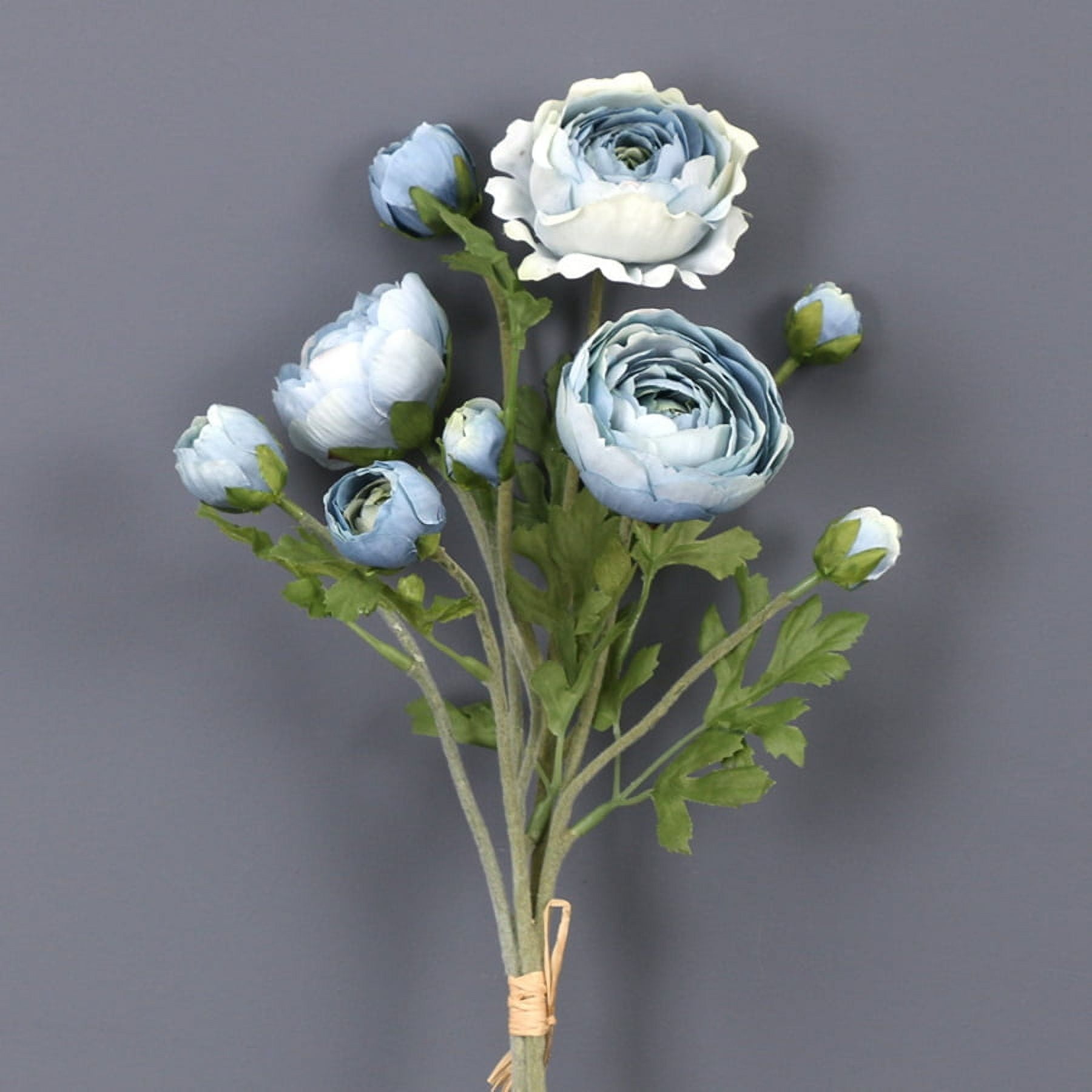 Artificial Ranunculus Flowers 9 Heads Vintage Silk Flowers Buttercup ...