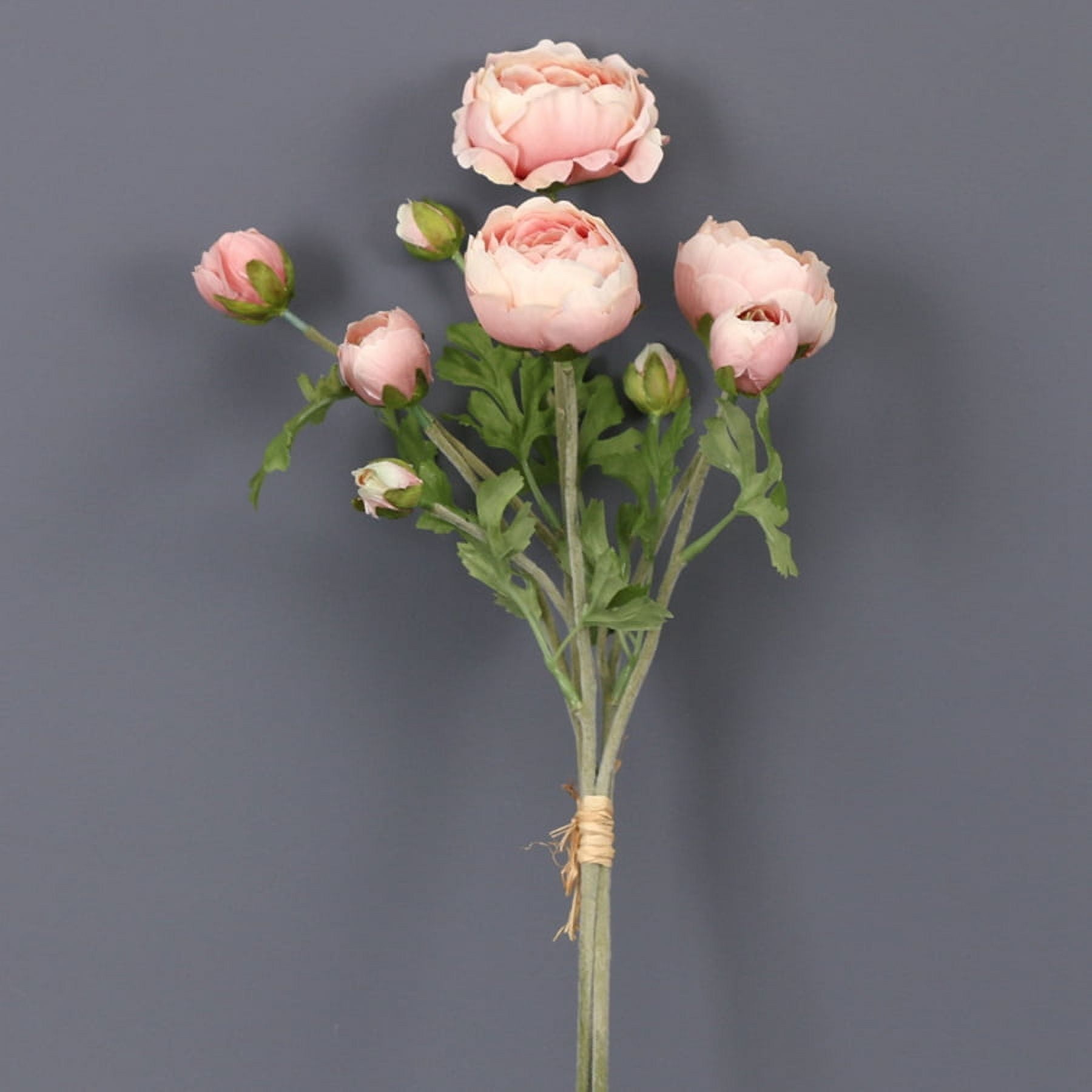 Artificial Ranunculus Flowers 9 Heads Vintage Silk Flowers Buttercup ...