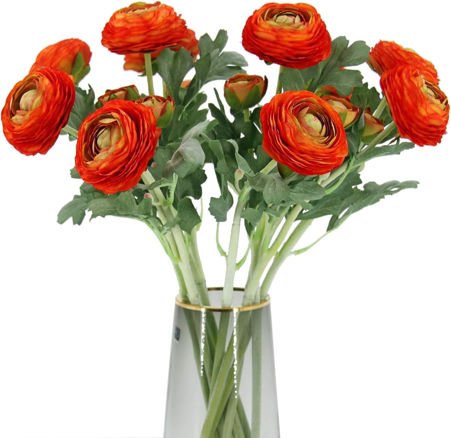 Artificial Ranunculus Flowers with Real Touch Stem, Silk Ranunculus ...