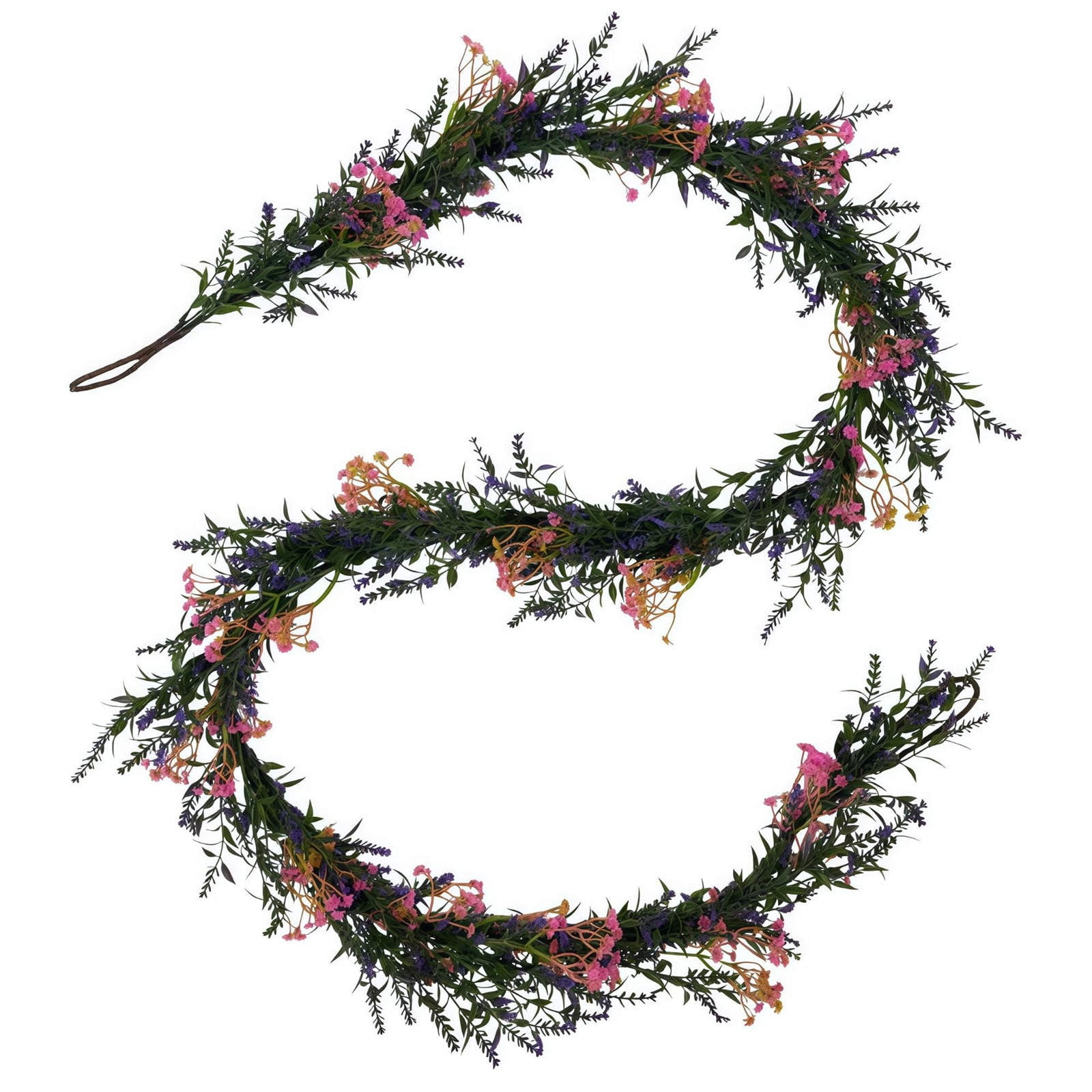 Artificial Rattan Decorative Vines Lavenders Winding Vines for Festival ...