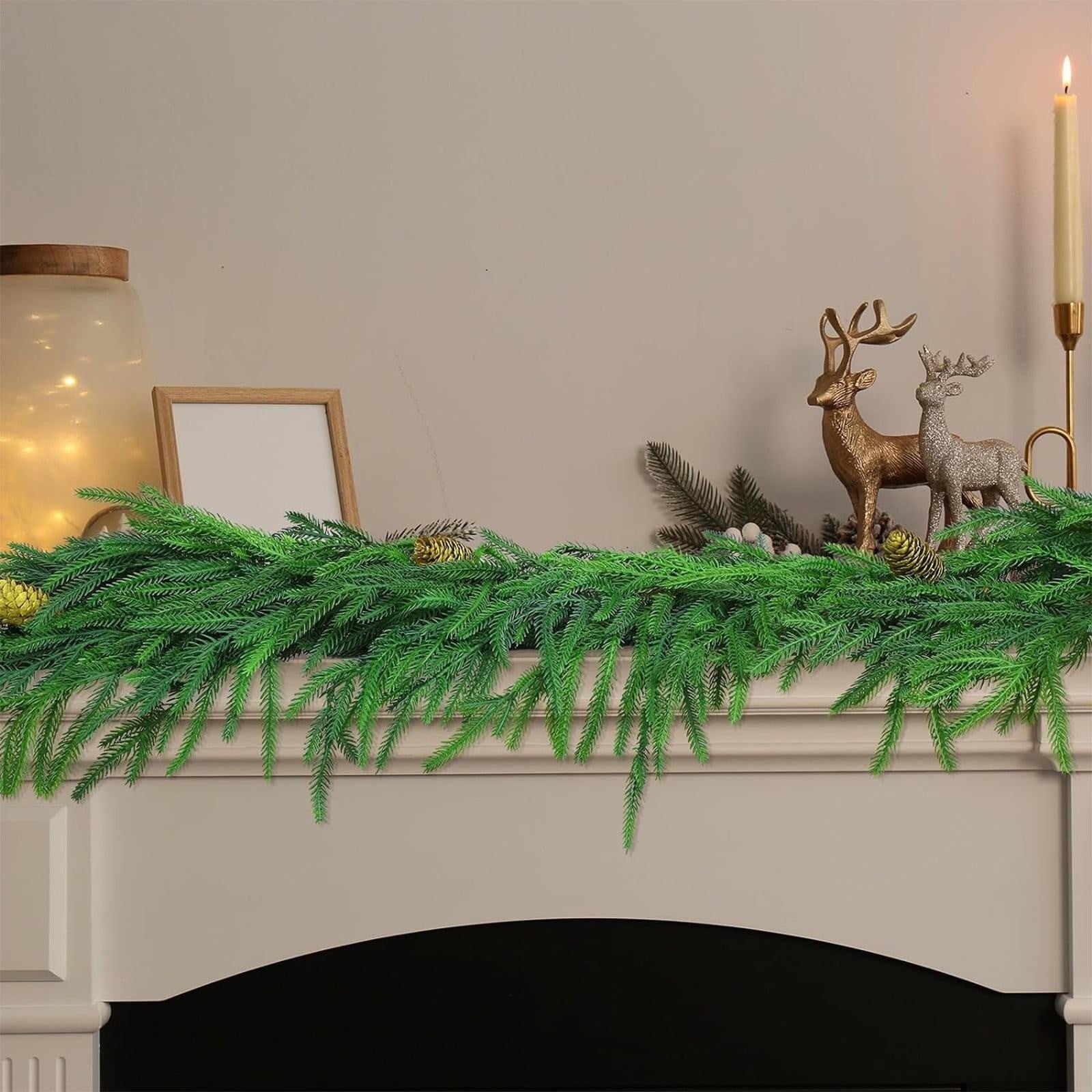 Artificial Rattan/ Garland Single Fork Natural Garland Artificial ...