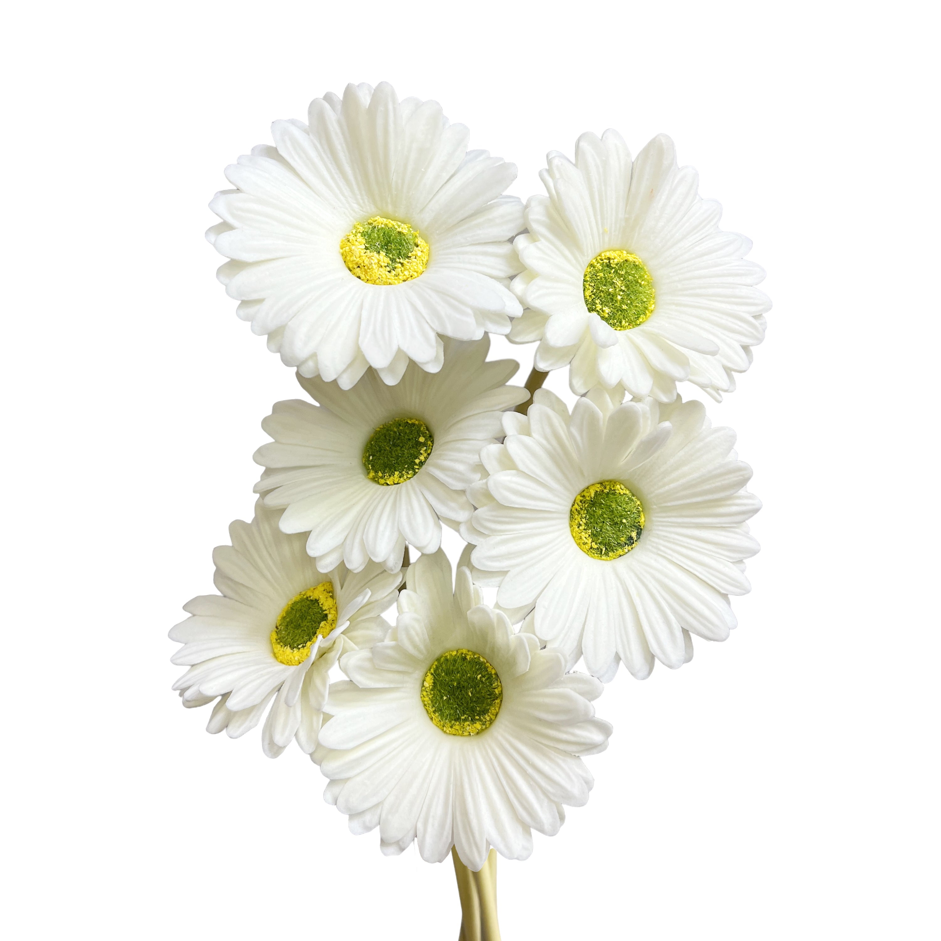 Artificial Real Touch Gerbera Barberton Daisy Stems (Set of 6 ...