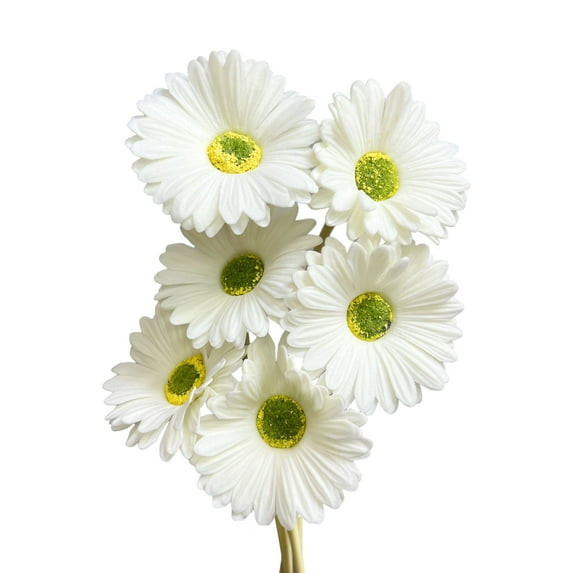 Artificial Real Touch Gerbera Barberton Daisy Stems (Set of 6 ...
