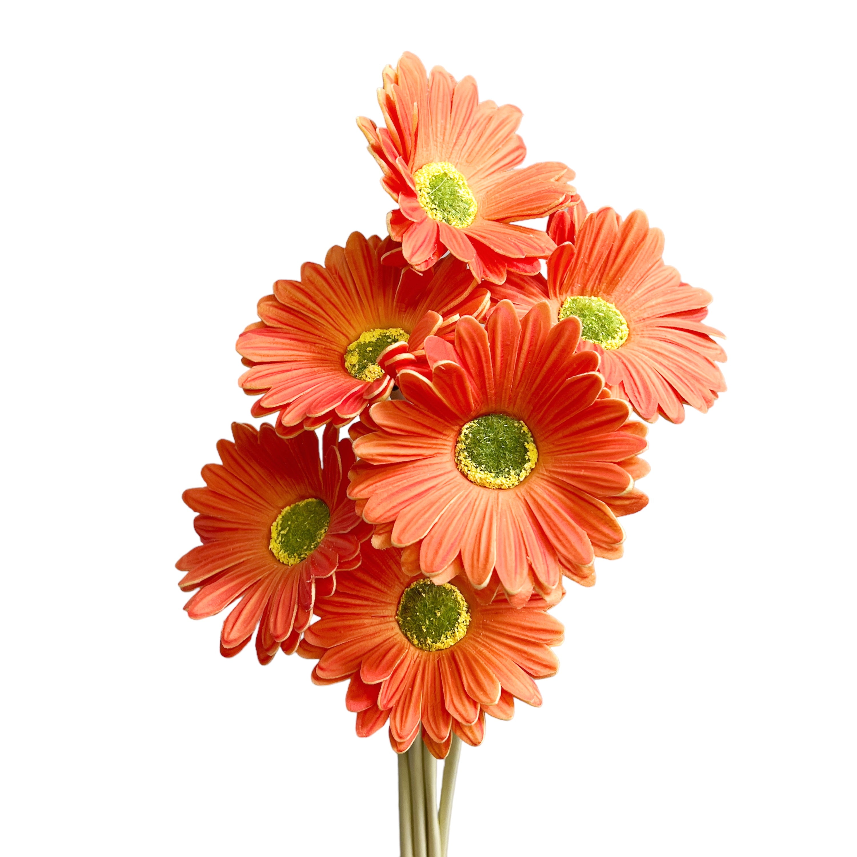 Artificial Real Touch Gerbera Barberton Daisy Stems (Set of 6 ...