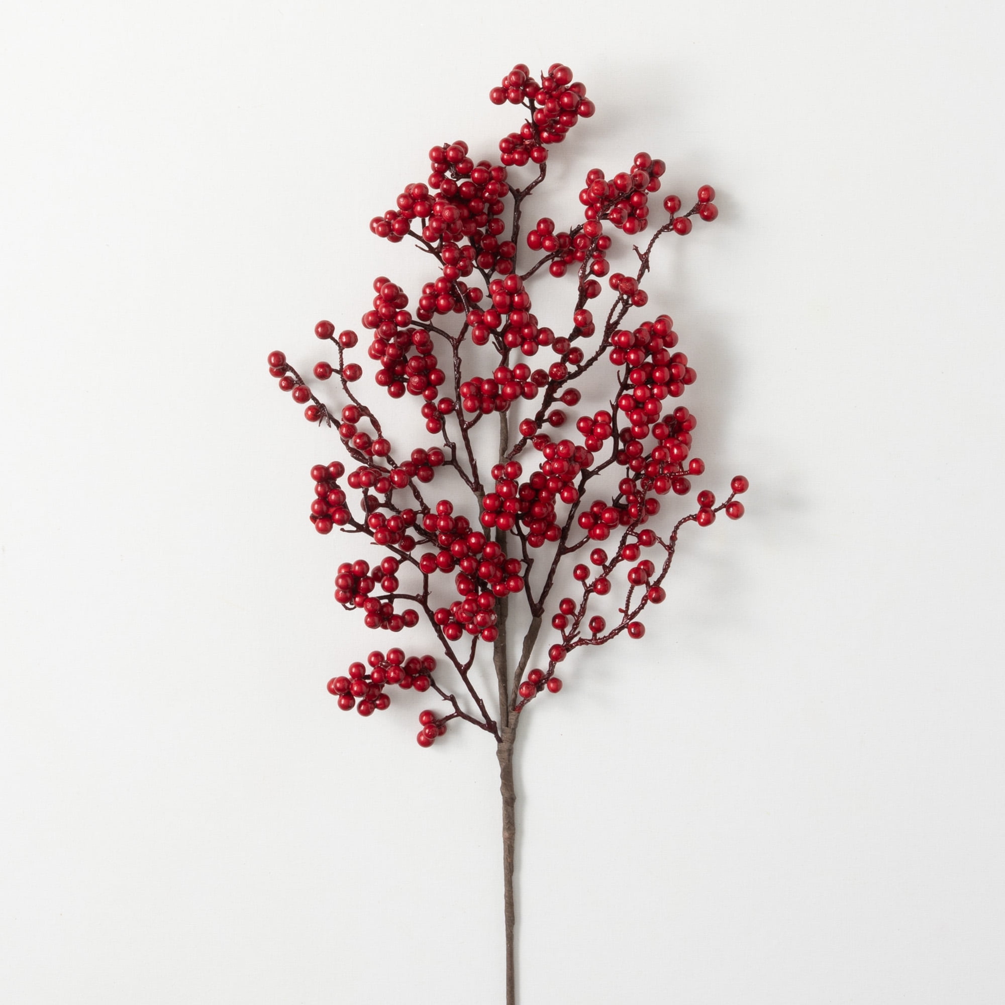Sullivans Artificial Red Berry Stem - Holiday Decoration - Walmart.com