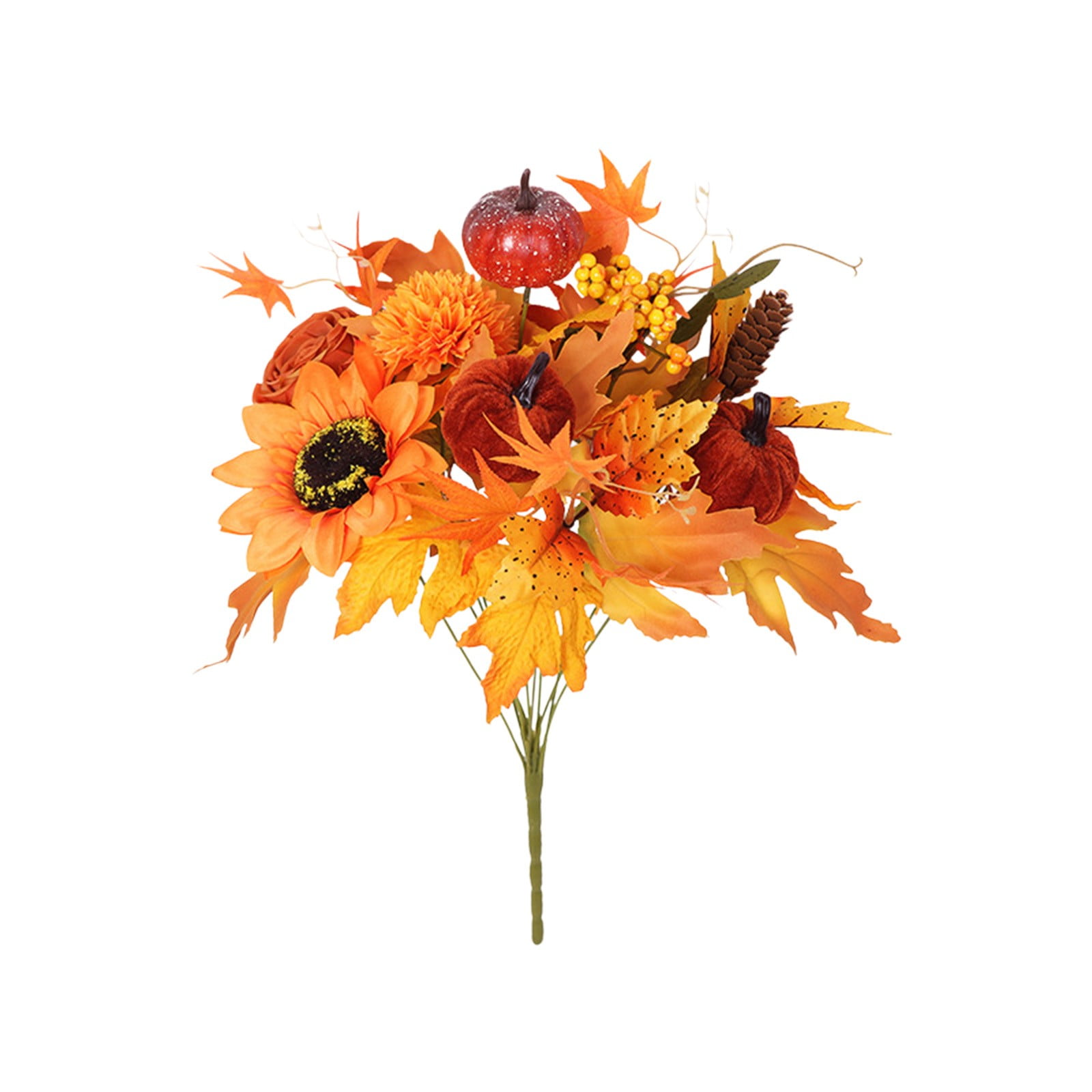Artificial Red Maple Leaf Stems - Realistic Fall Foliage for Indoor ...
