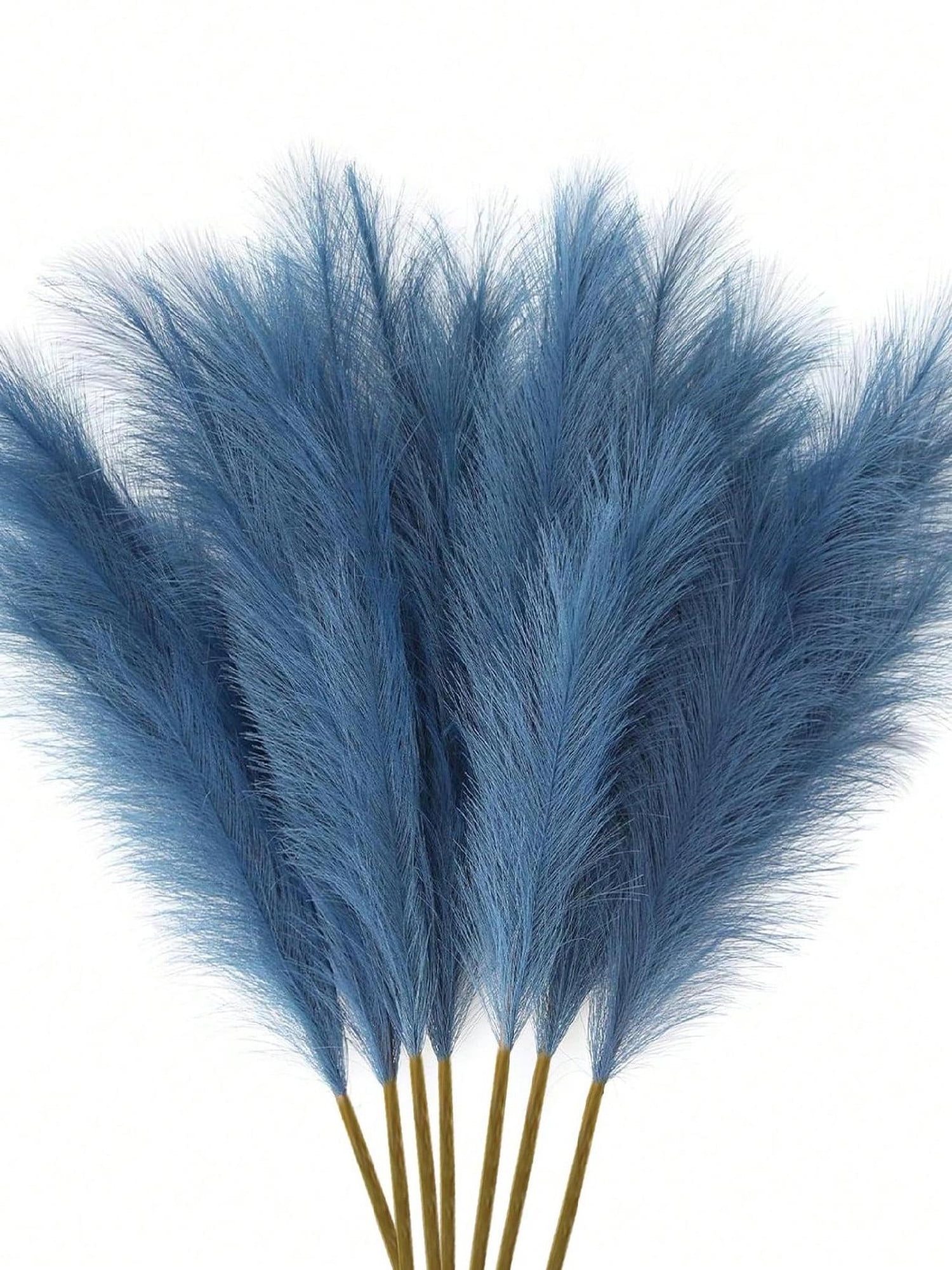 Artificial Reed Grass Boho Faux Pampas Grass Large Tall Fluffy For Vase ...