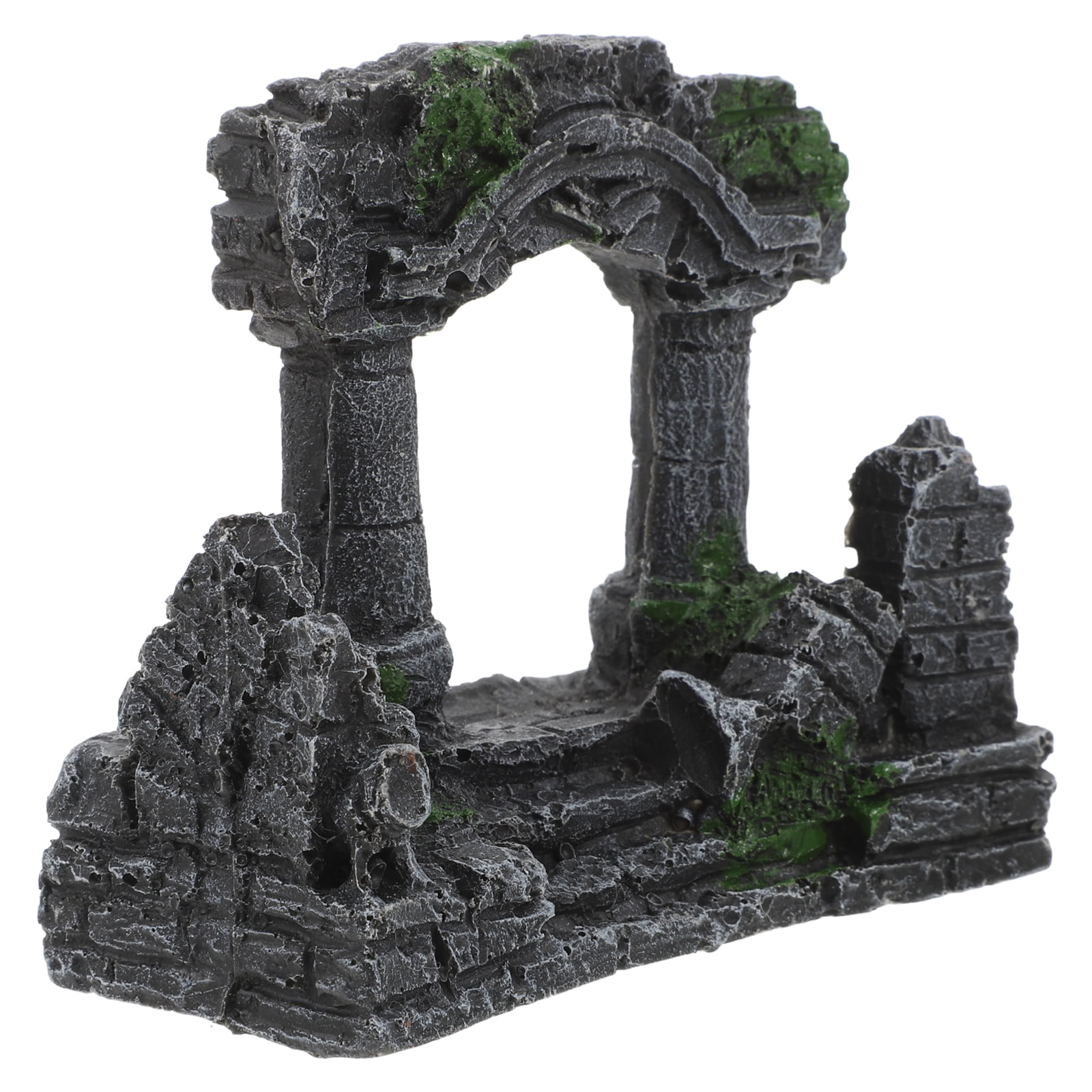 Castle for Fish Tank Aquarium Hideout Creepy Roman Columns Mini ...