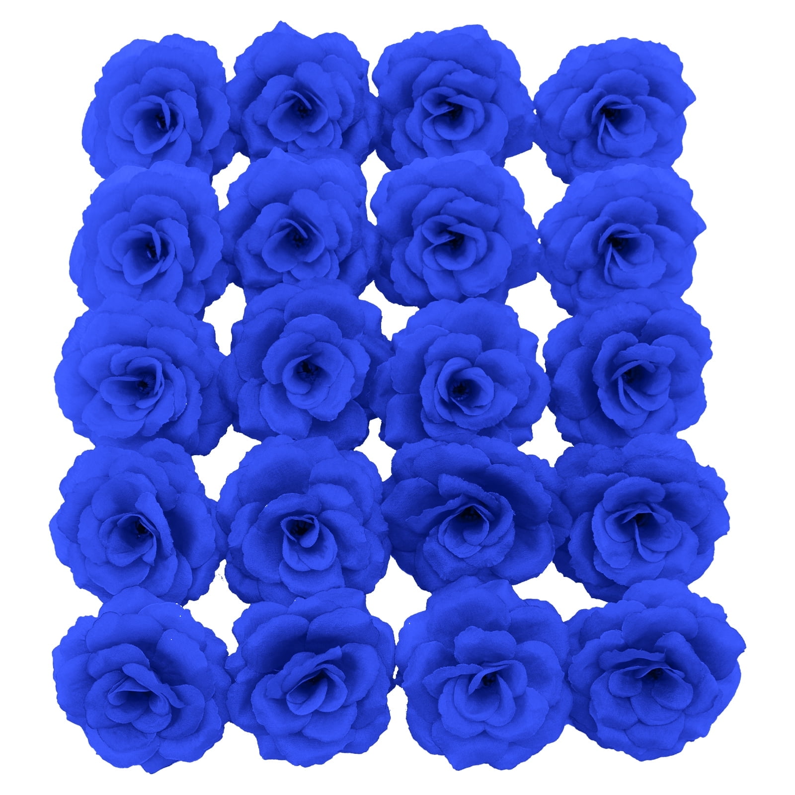 Artificial Rose 20 PCS Fake Blue Roses,Artificial Flowers Bulk perfect ...