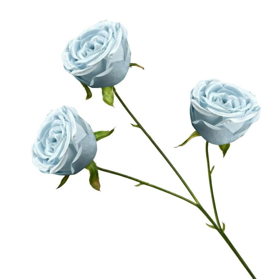 Artificial Rose Bouquet 3 Head, Silk Fabric Realistic Roses for Wedding ...