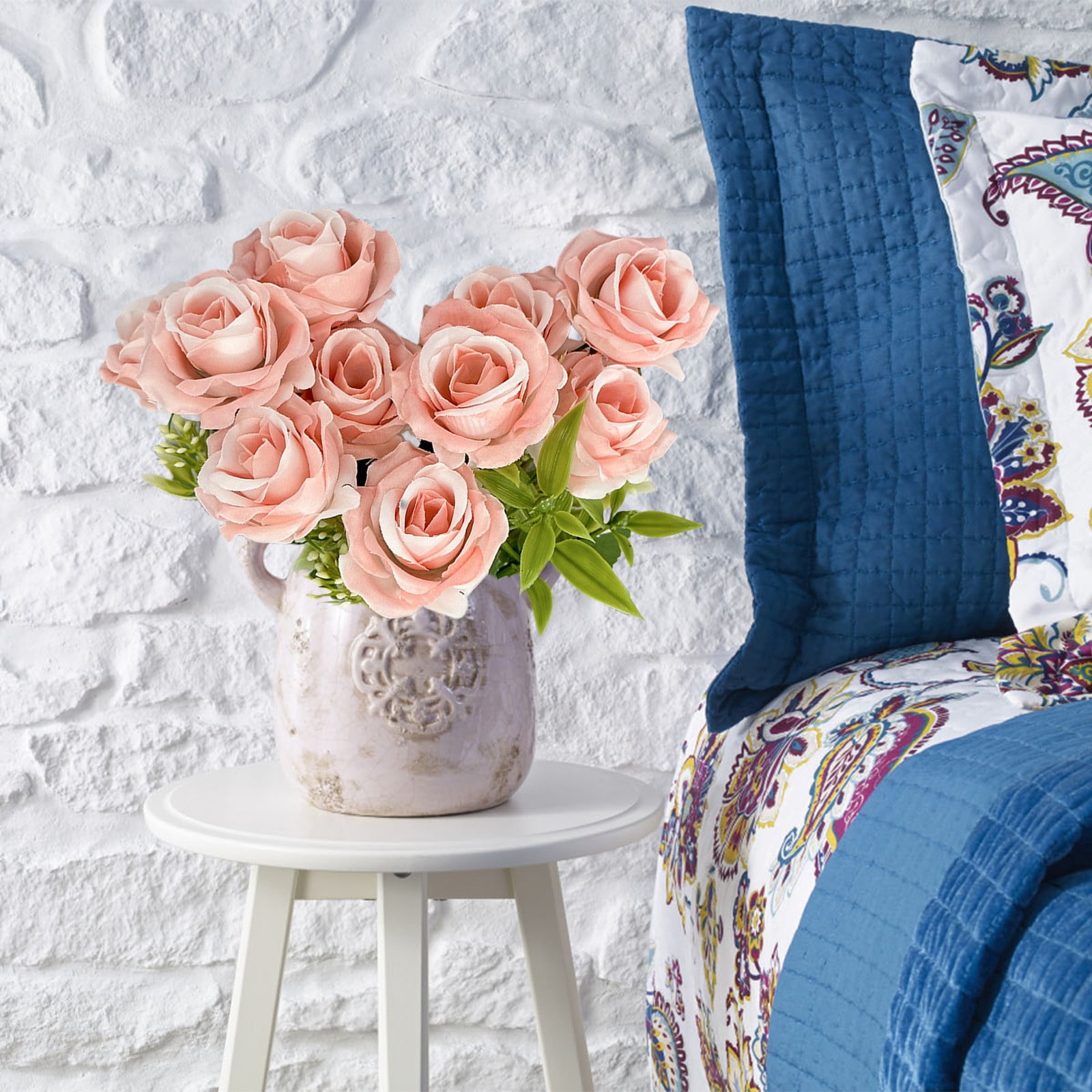 Artificial Rose Bouquet Austin Rose Wedding Photography Bridal Bouquet ...