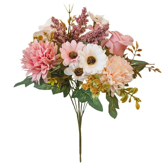 Artificial Rose Bouquet Coffee Color, A Fake Roses for Wedding Table ...