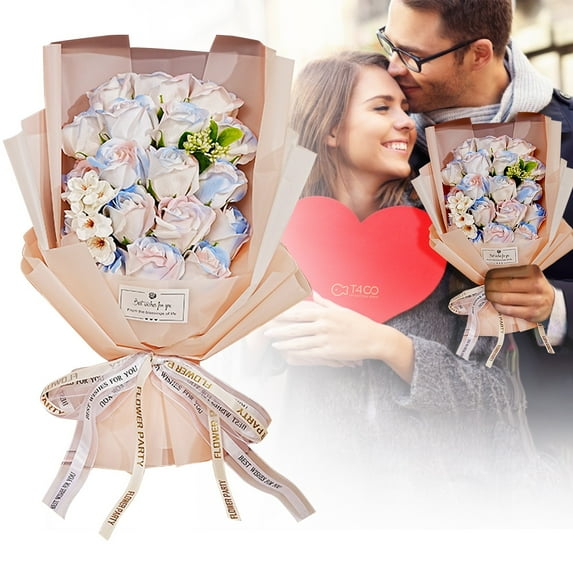 Artificial Rose Bouquets, Everlasting Roses for Valentine’s Day, Mother ...