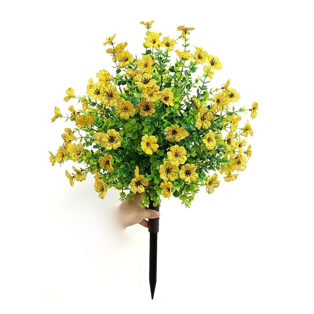 Artificial Rose Boxwood Topiary Ball Bush, UV Resistant Faux Greenery ...