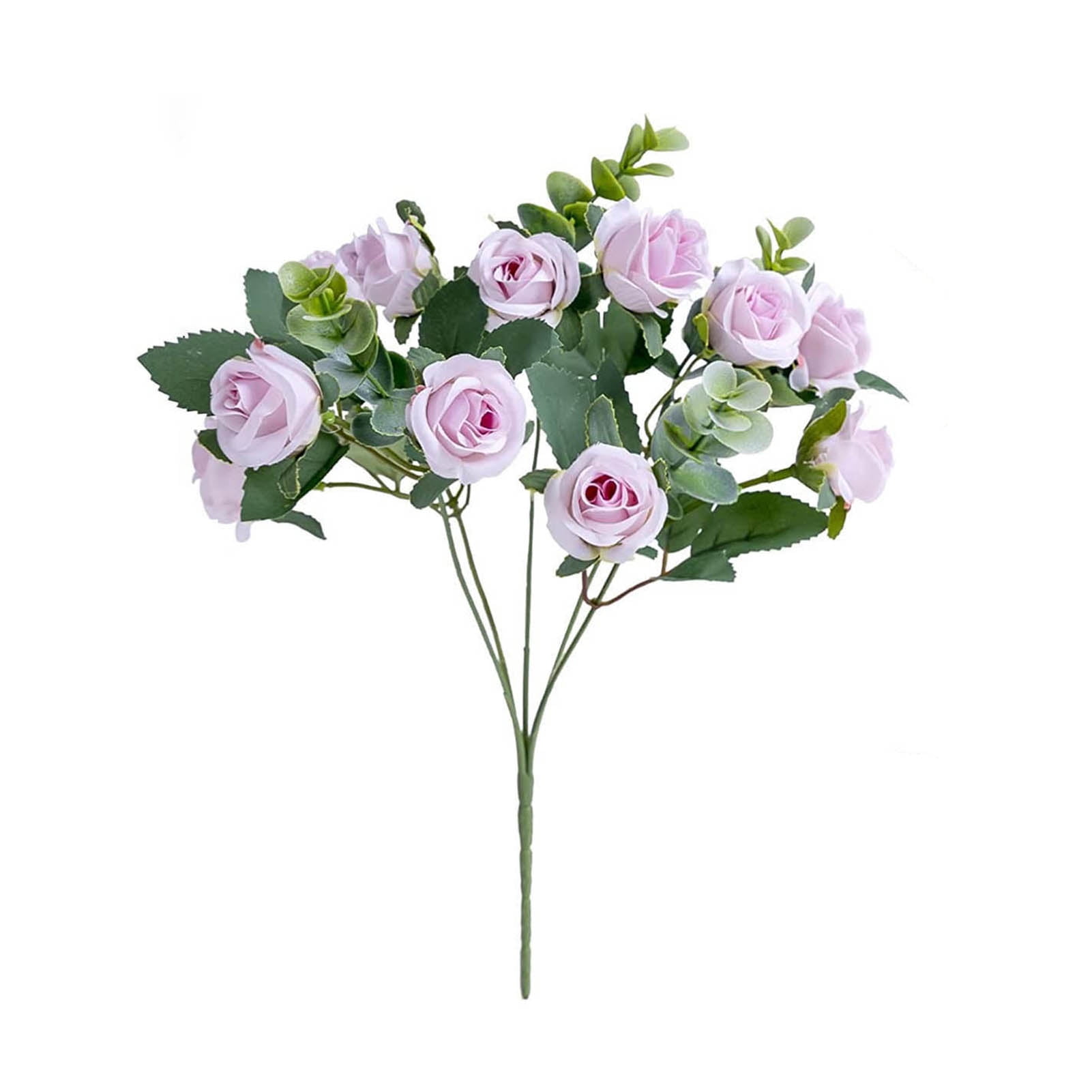 Artificial Rose Bud Silk Flowers Bush Long Artificial Flower Bush for ...