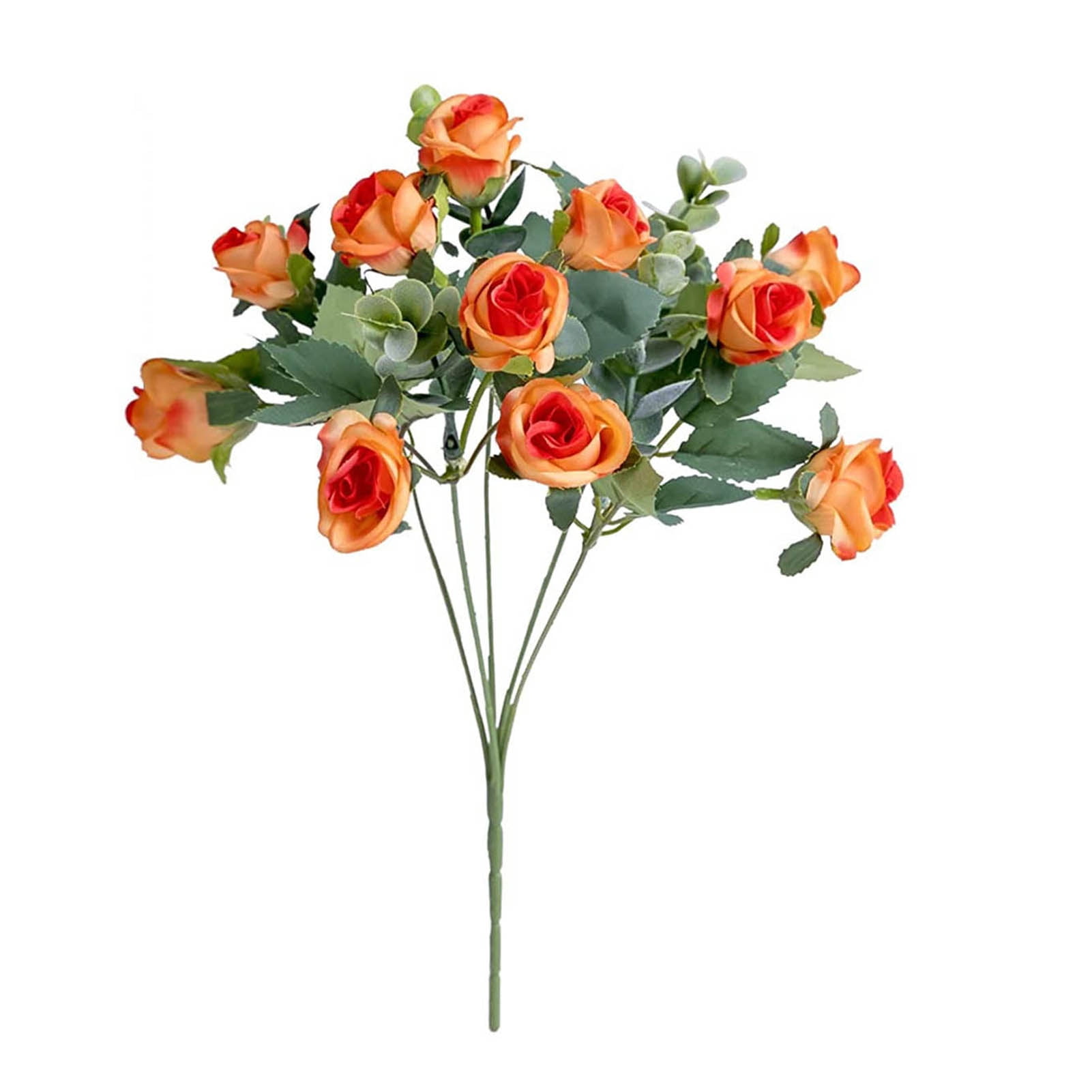 GMMGLT Artificial Rose Bud Silk Flowers, Faux Roses with Stem, 30cm ...