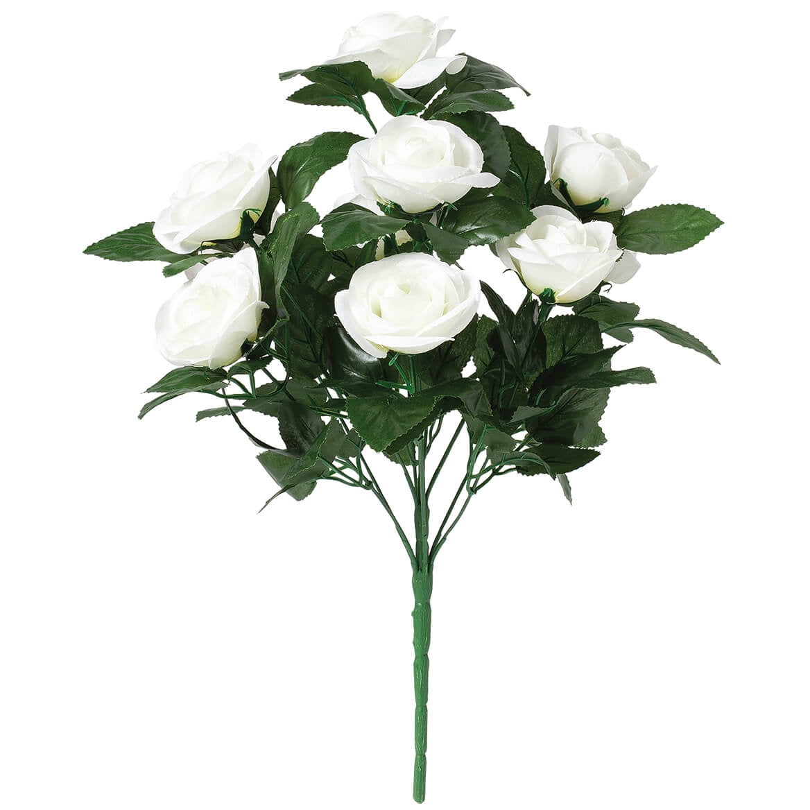Artificial Rose Bush by OakRidge, White - Walmart.com