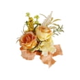 Artificial Rose Corsage And Boutonniere Set For Wedding Groom Bridal ...